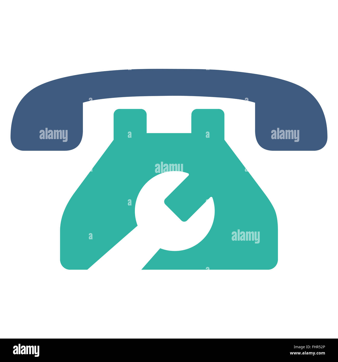 Service Phone Icon Stock Photo - Alamy