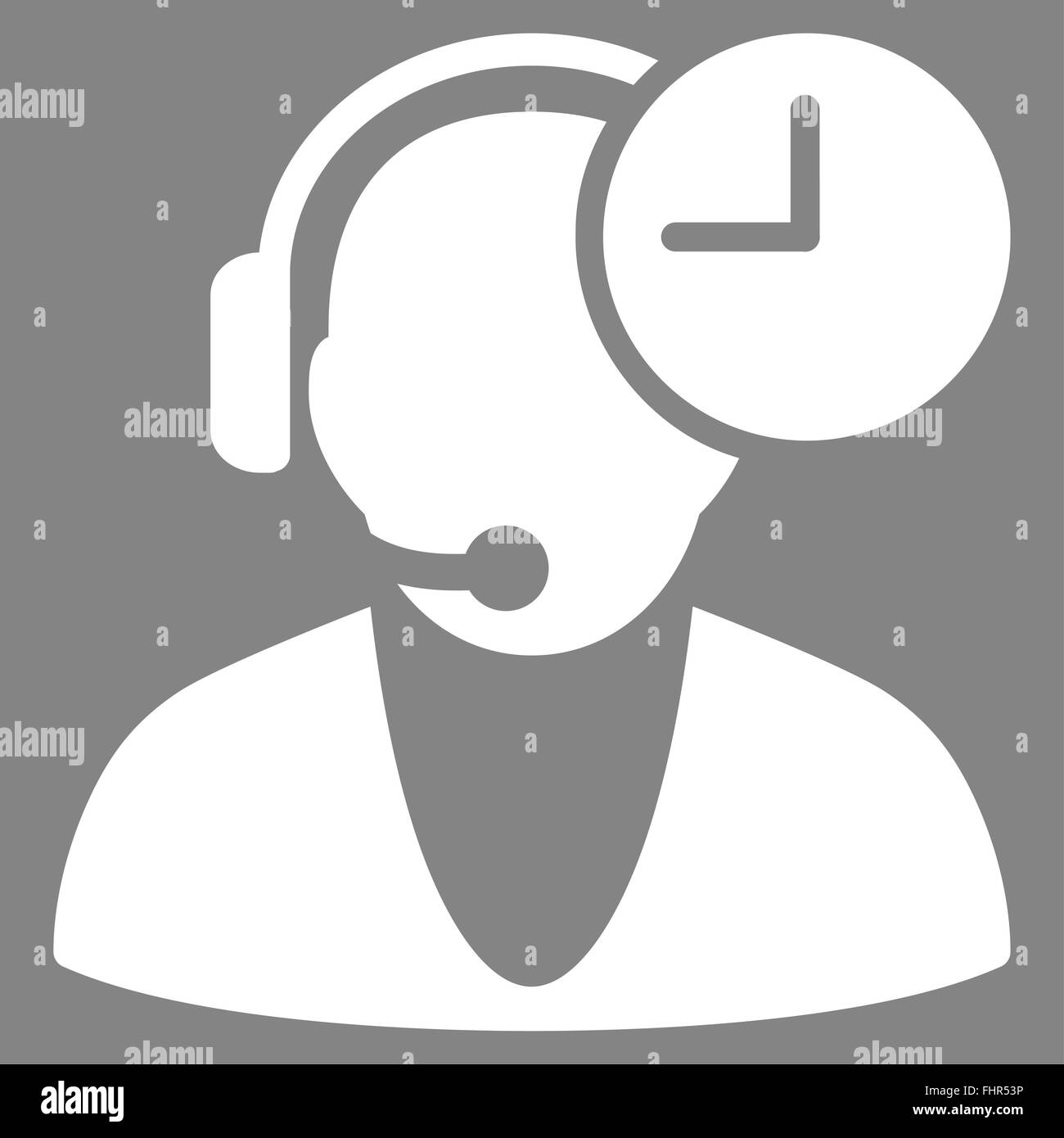 Operator Time Icon Stock Photo - Alamy