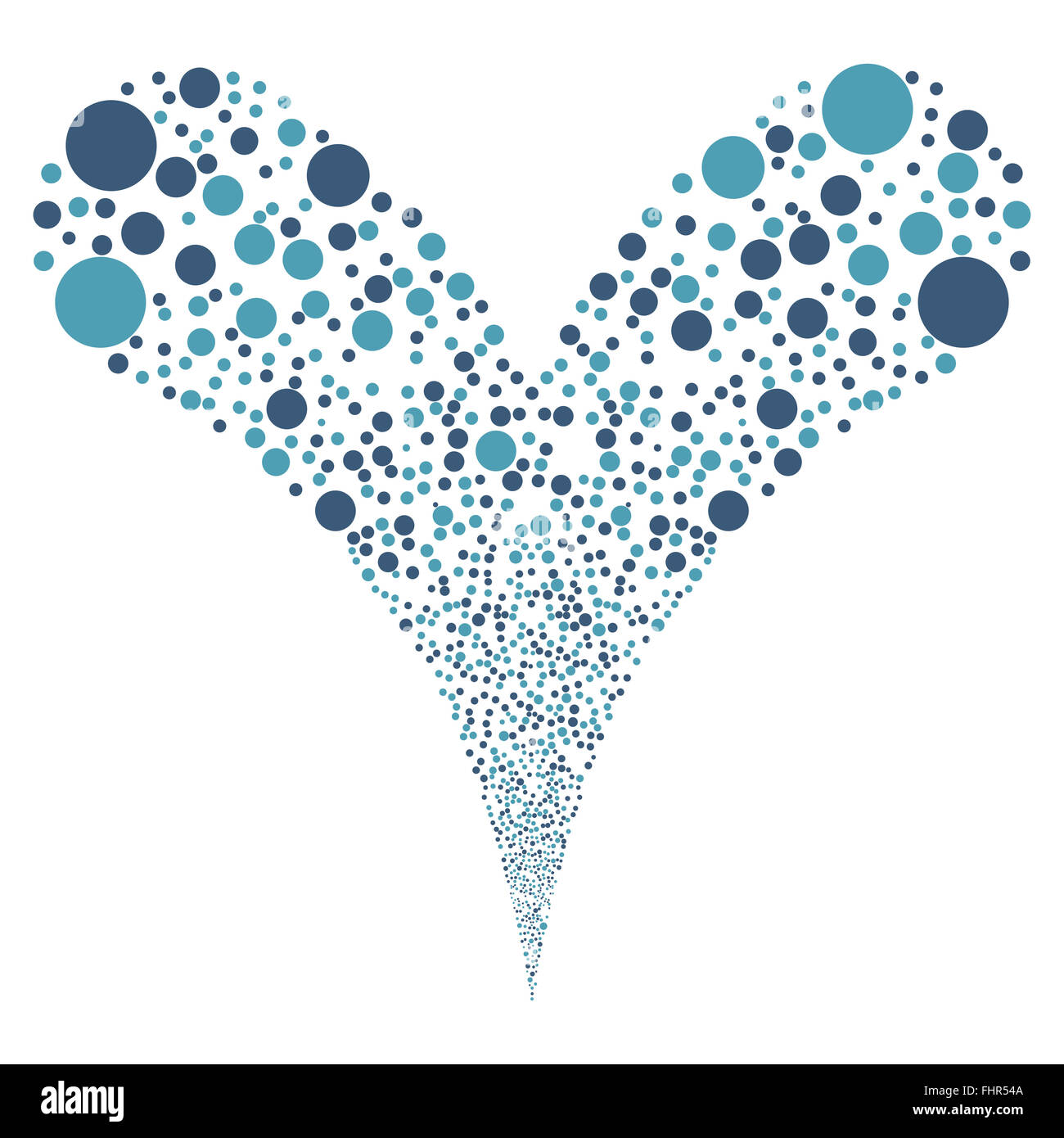 Double Circle Fireworks Stock Photo - Alamy