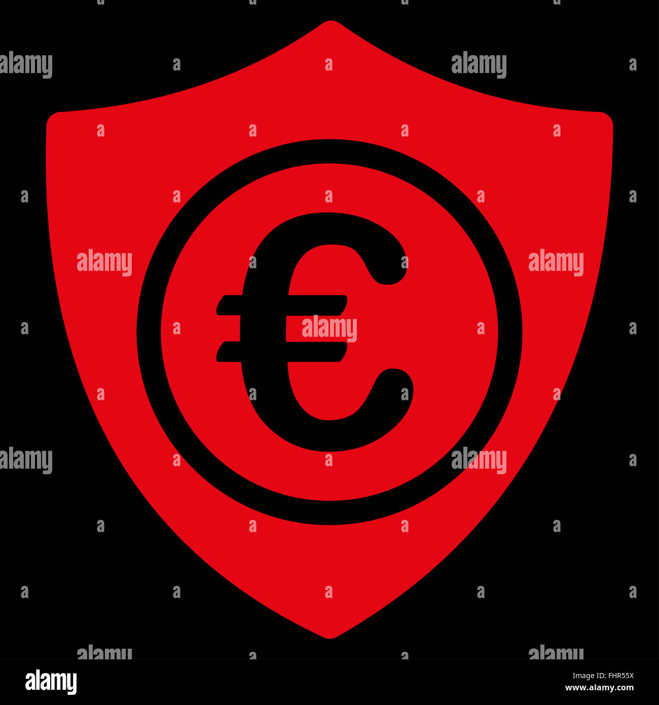 Euro Protection Icon Stock Photo - Alamy