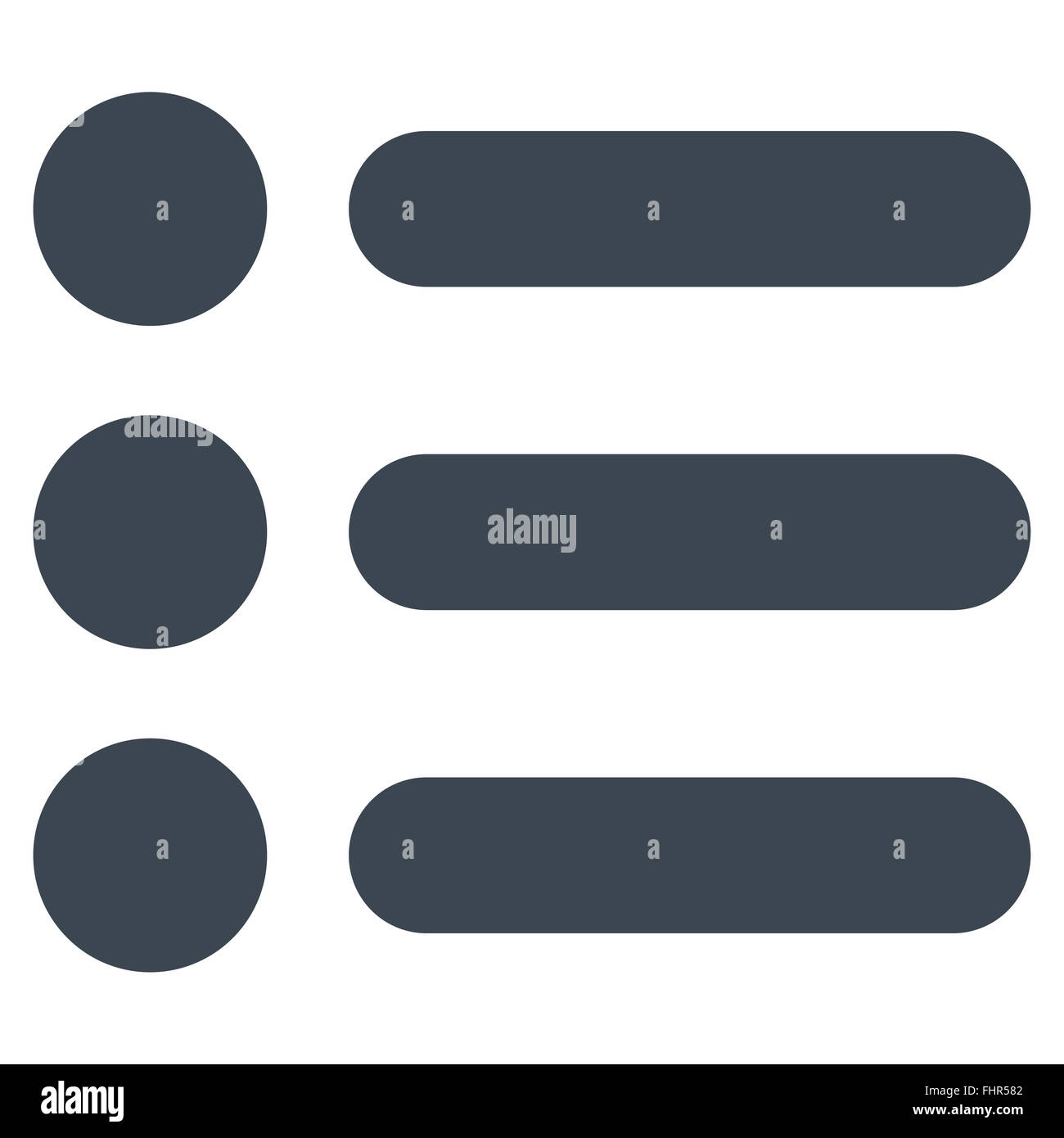 Items flat smooth blue color icon Stock Photo - Alamy