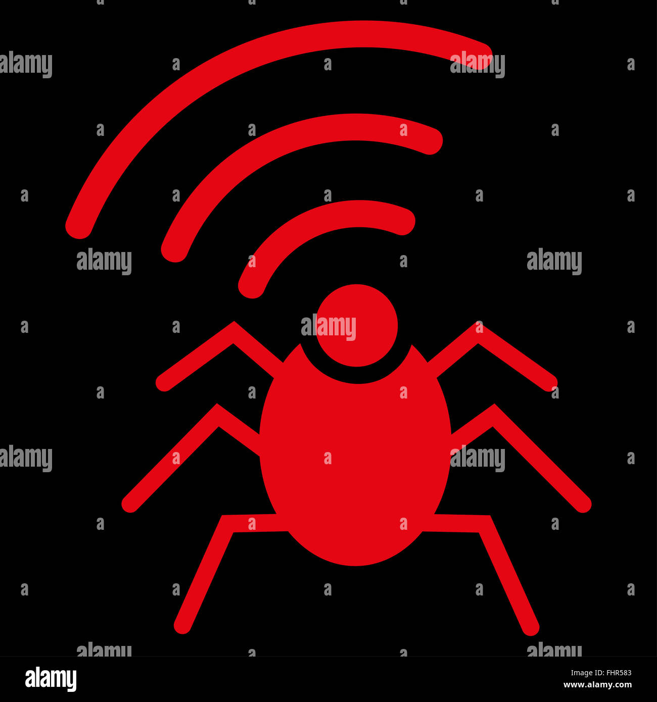 Radio spy bug icon from Business Bicolor Set Stock Photo - Alamy