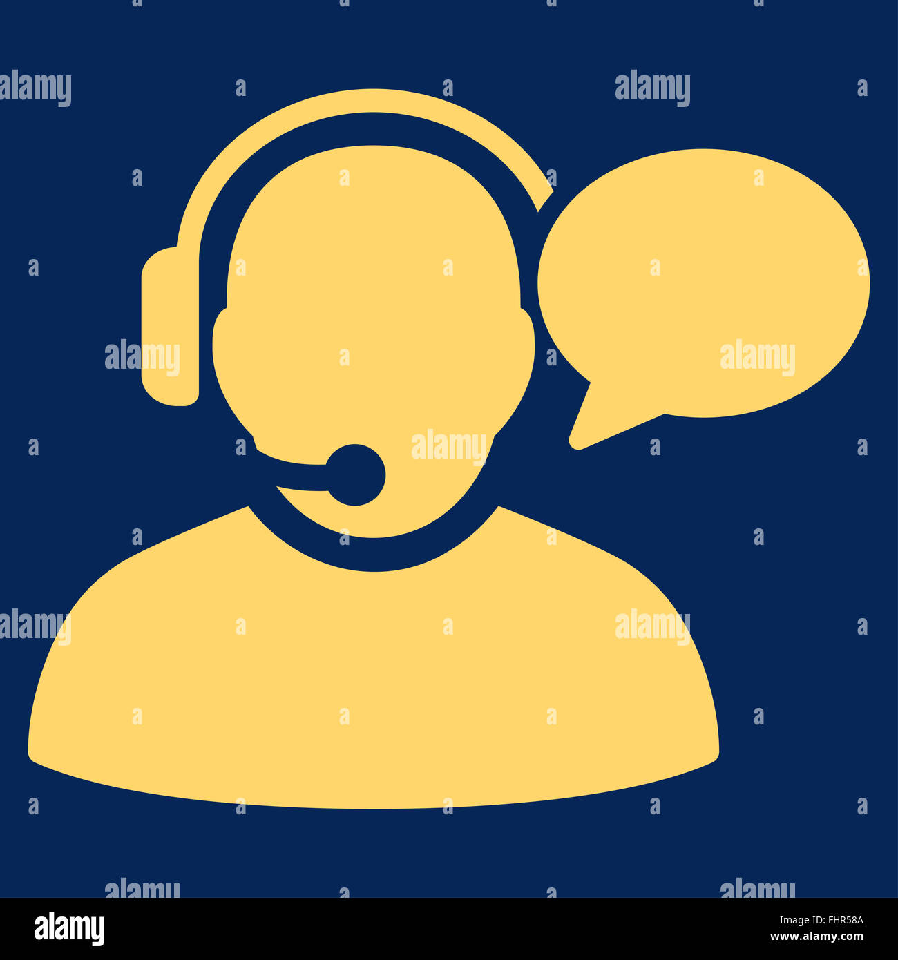 Operator Message Icon Stock Photo - Alamy