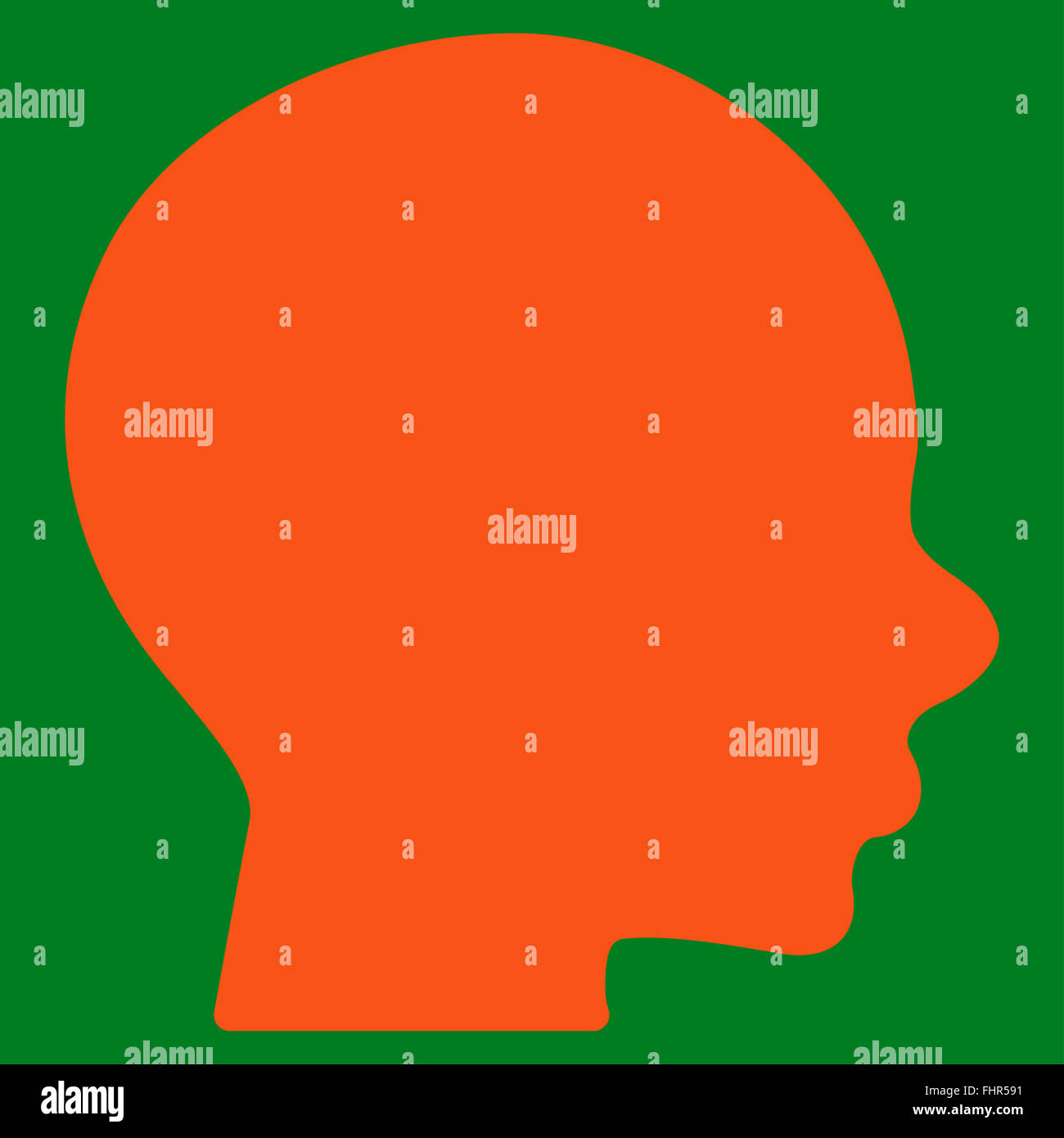 Head Flat Icon Stock Photo - Alamy