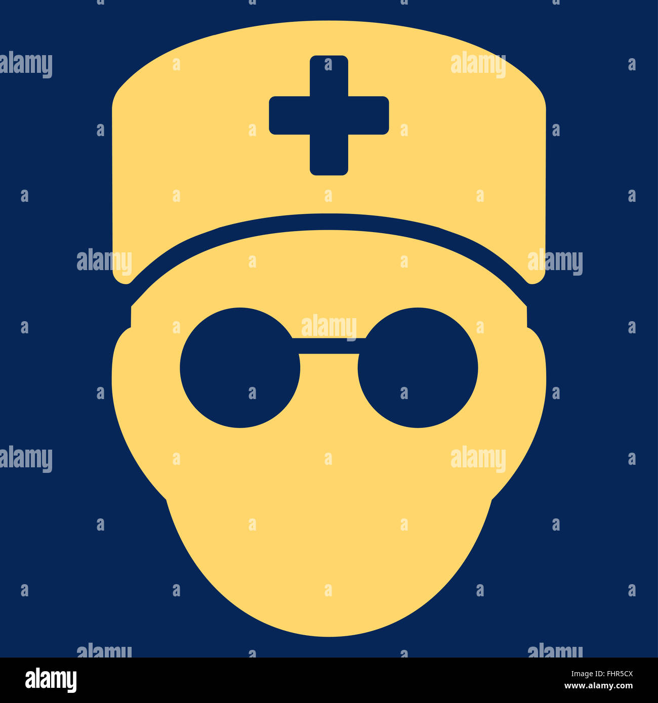 Medic Head Icon Stock Photo - Alamy