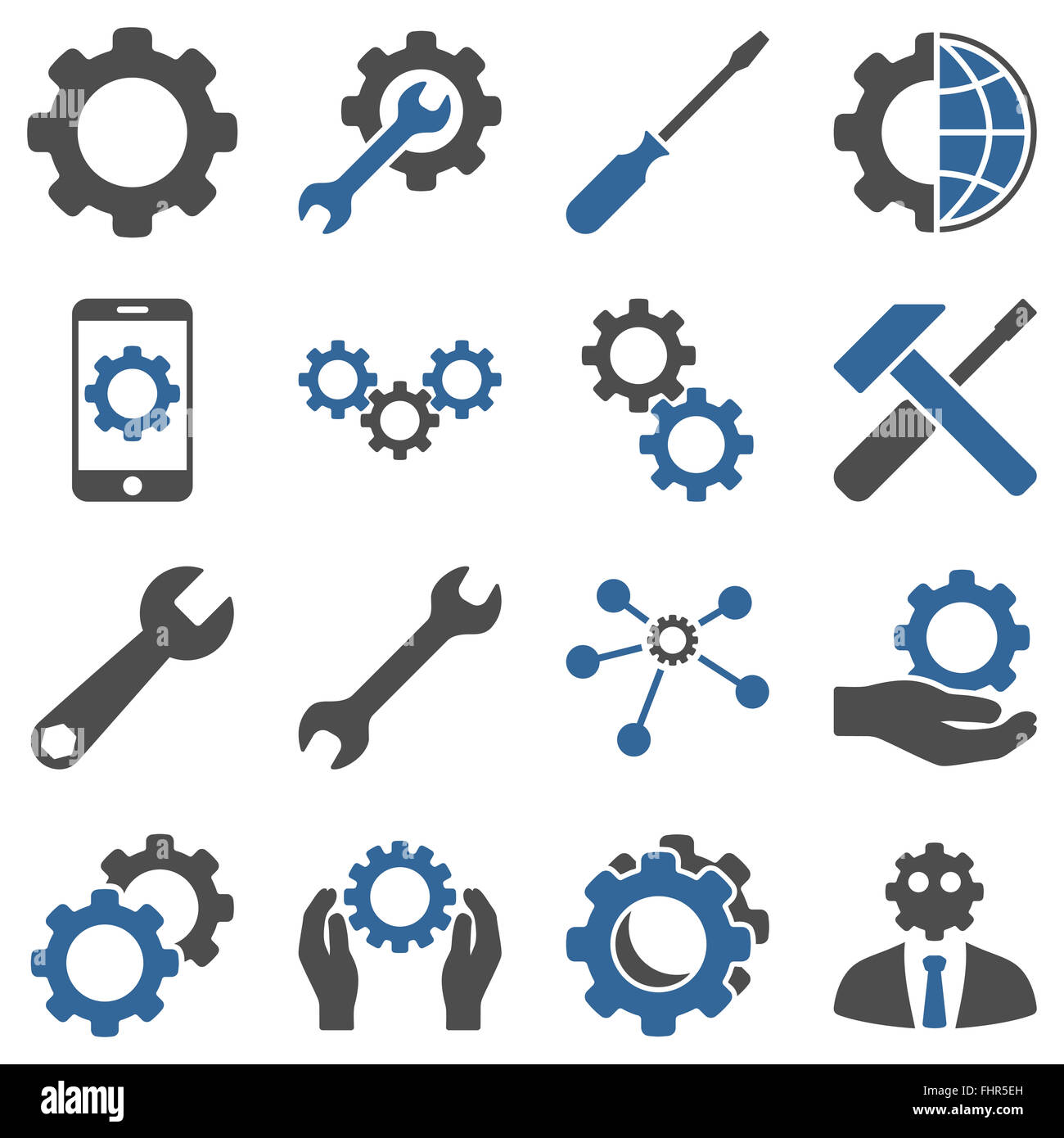 Options and service tools icon set Stock Photo - Alamy