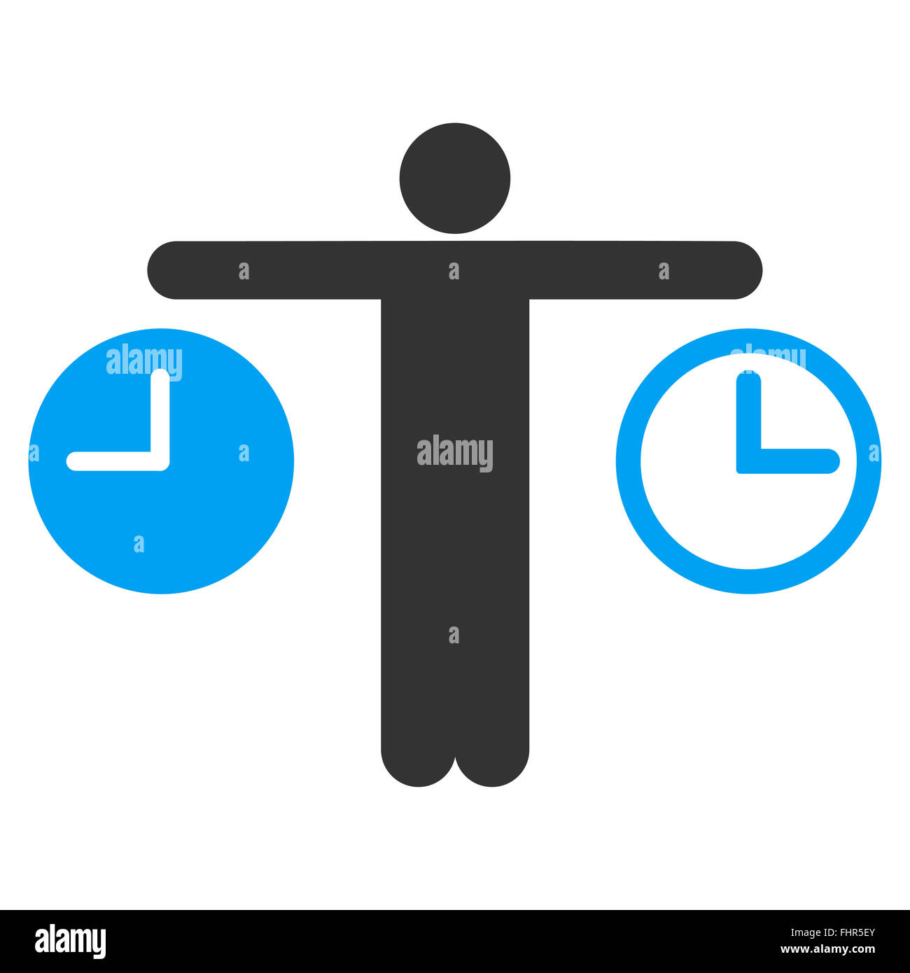 Compare Time Icon Stock Photo - Alamy
