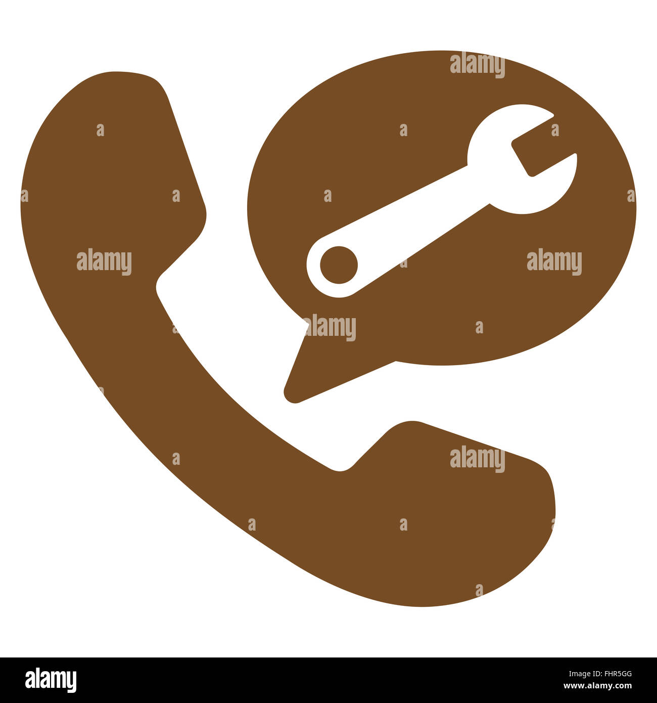Phone Service Message Flat Icon Stock Photo - Alamy