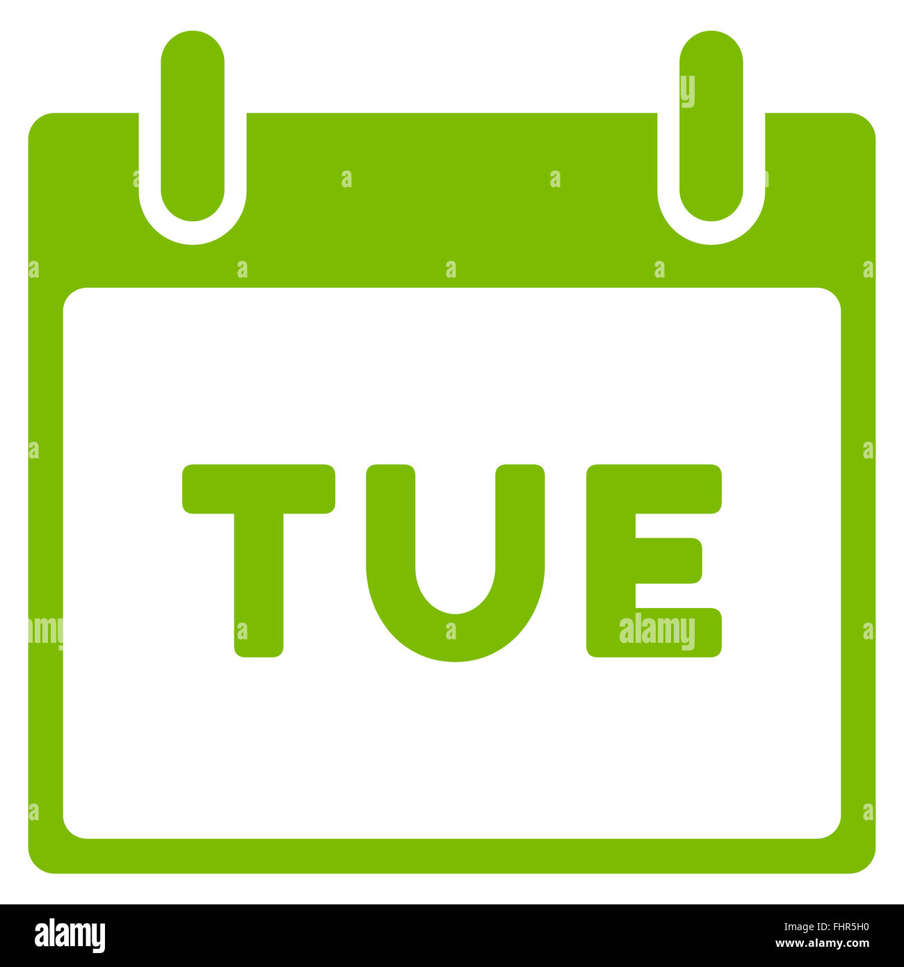 Tuesday Flat Icon Stock Photo - Alamy