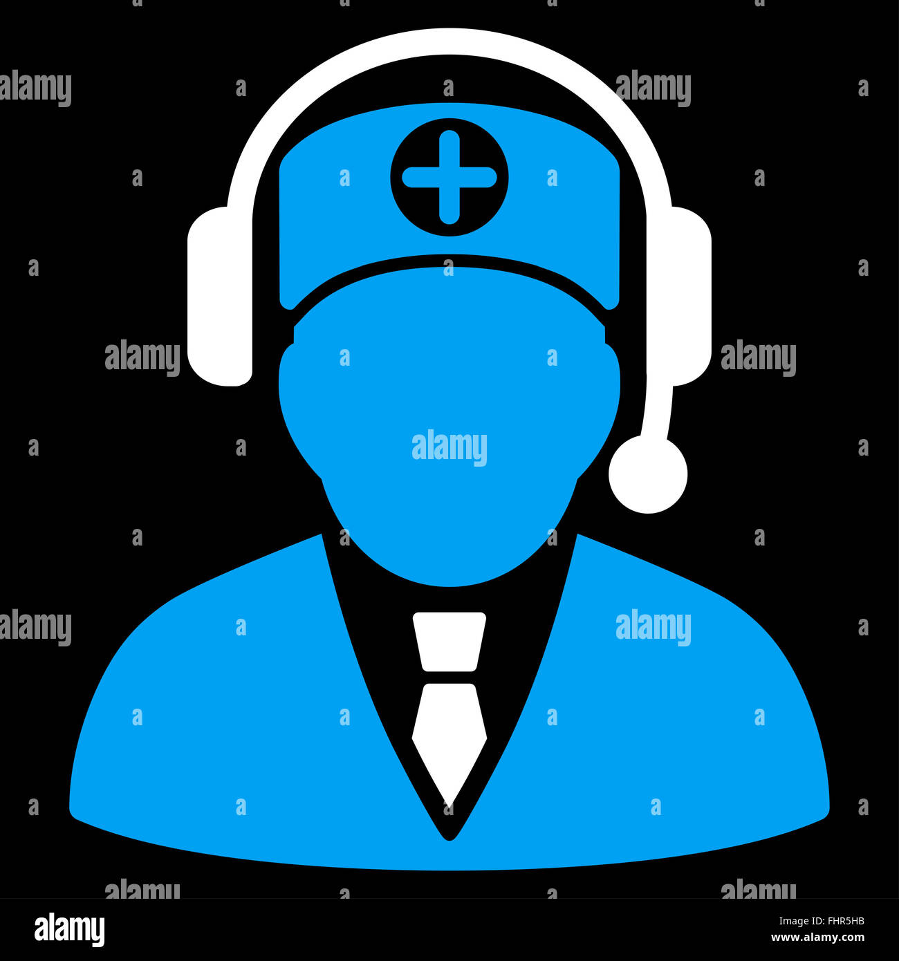 Medical Operator Icon Stock Photo - Alamy