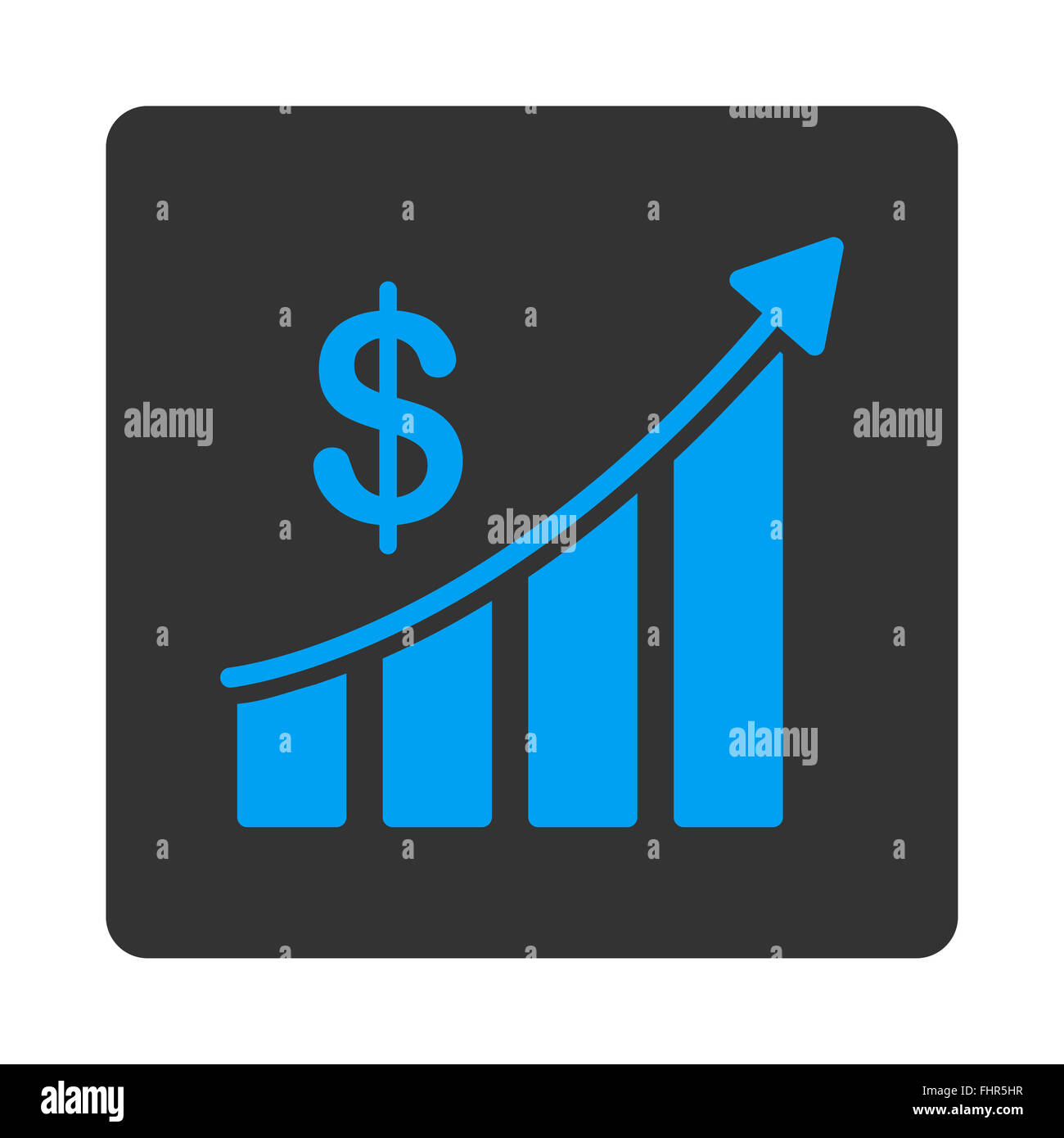 Sales bar chart rounded square hi-res stock photography and images - Alamy
