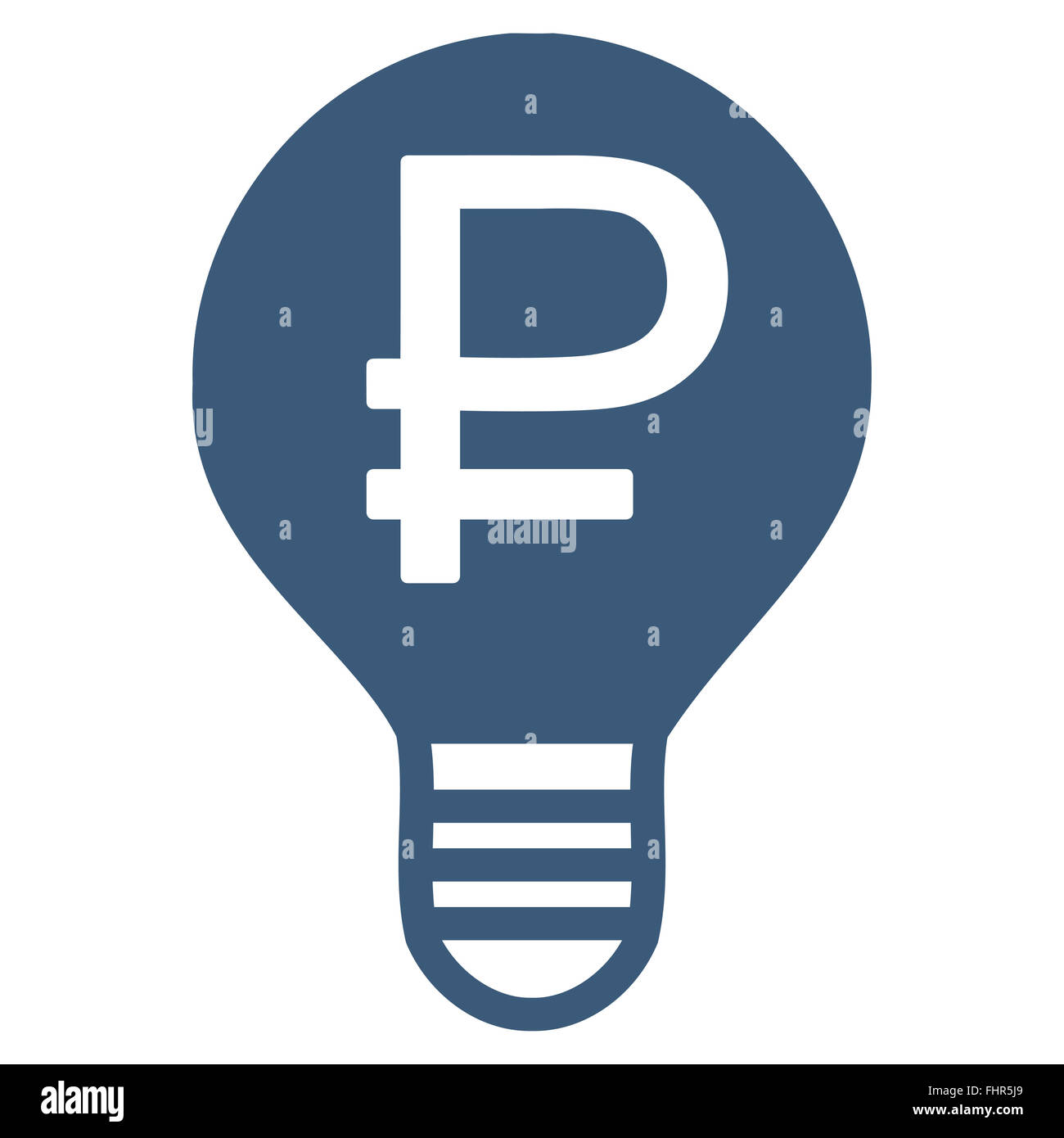 Rouble Bulb Icon Stock Photo - Alamy