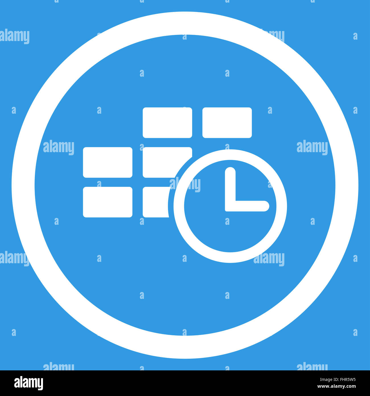 Time Table Icon Stock Photo - Alamy
