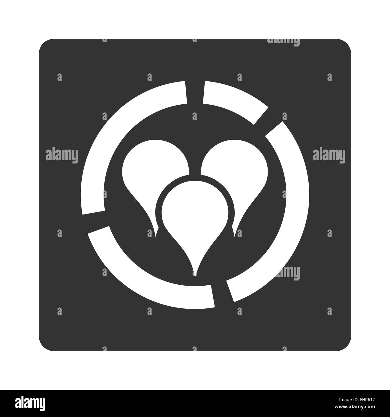 Geo diagram icon Stock Photo - Alamy