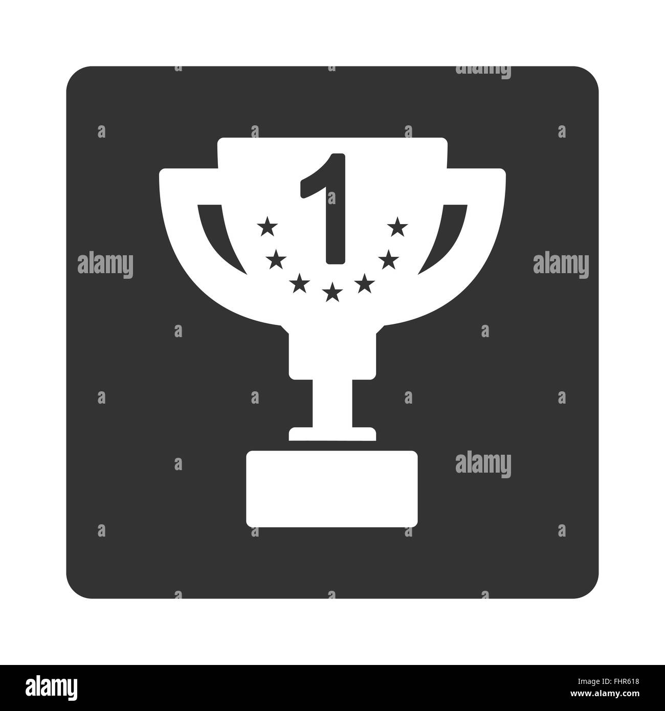 First prize icon from Award Buttons OverColor Set Stock Photo - Alamy