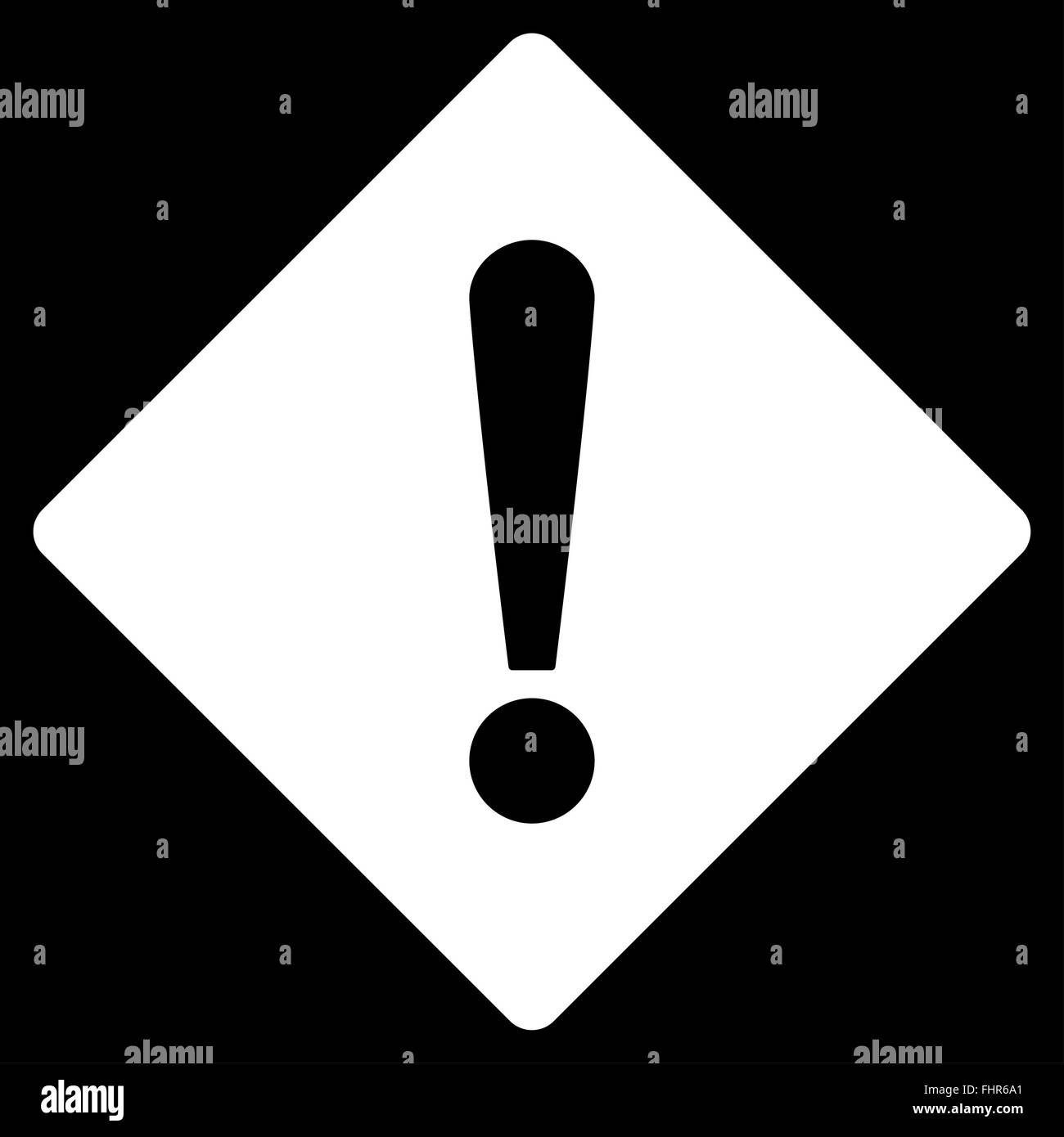 Error flat white color icon Stock Photo - Alamy