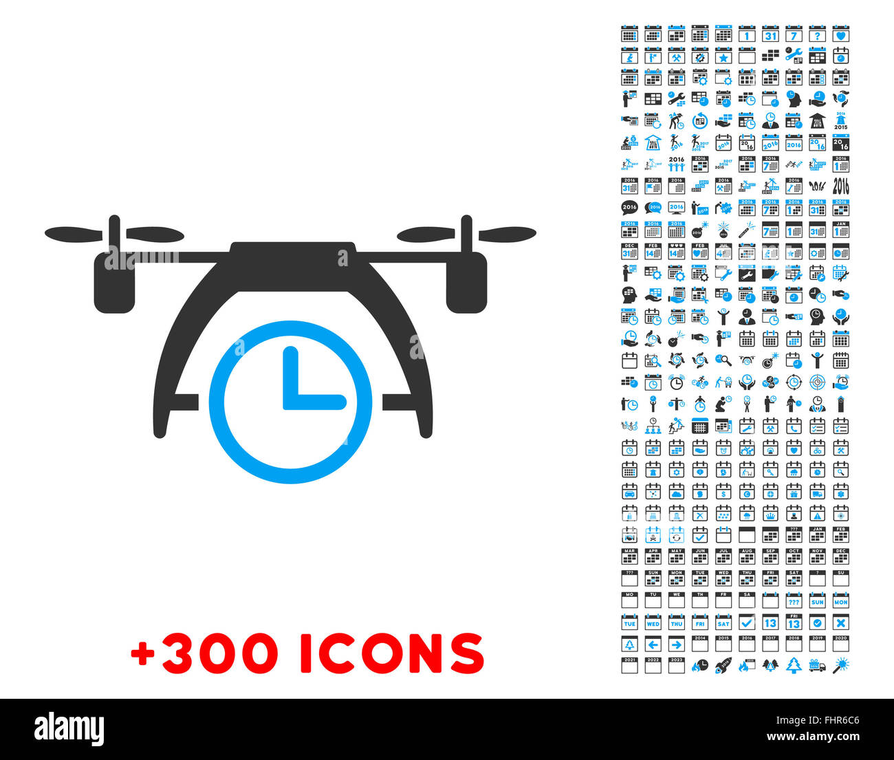 Drone Clock Icon Stock Photo - Alamy