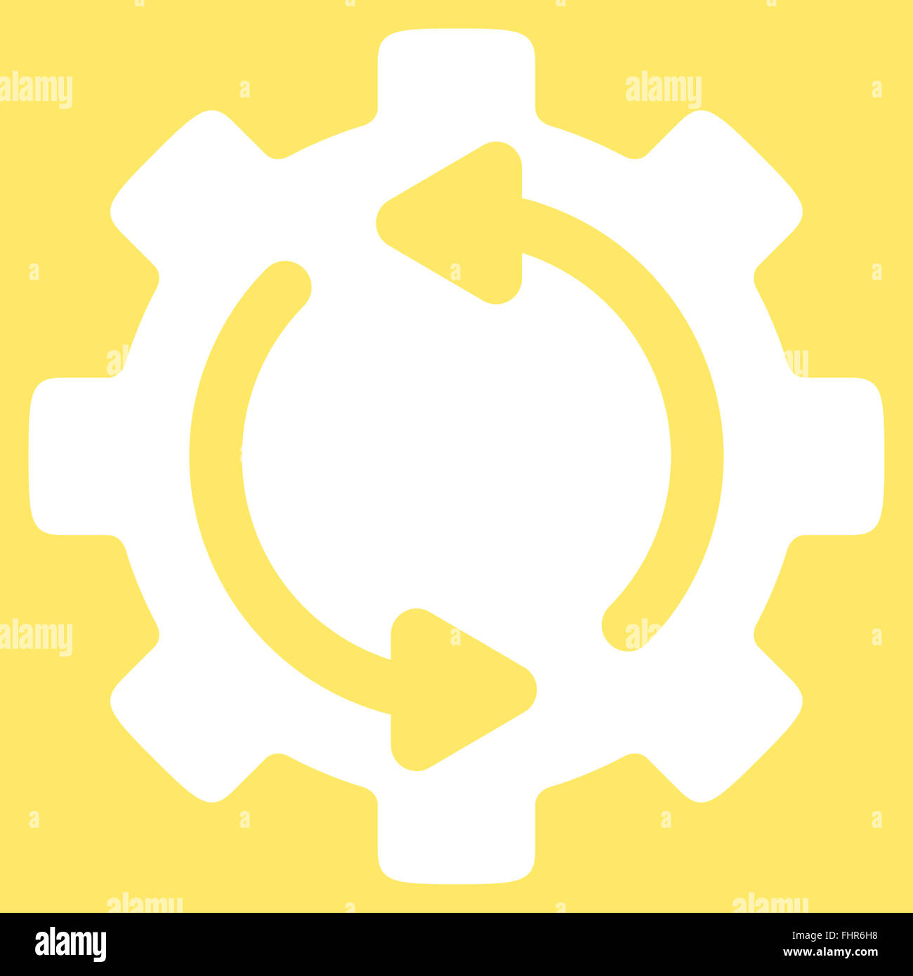 Refresh Engine Flat Icon Stock Photo - Alamy