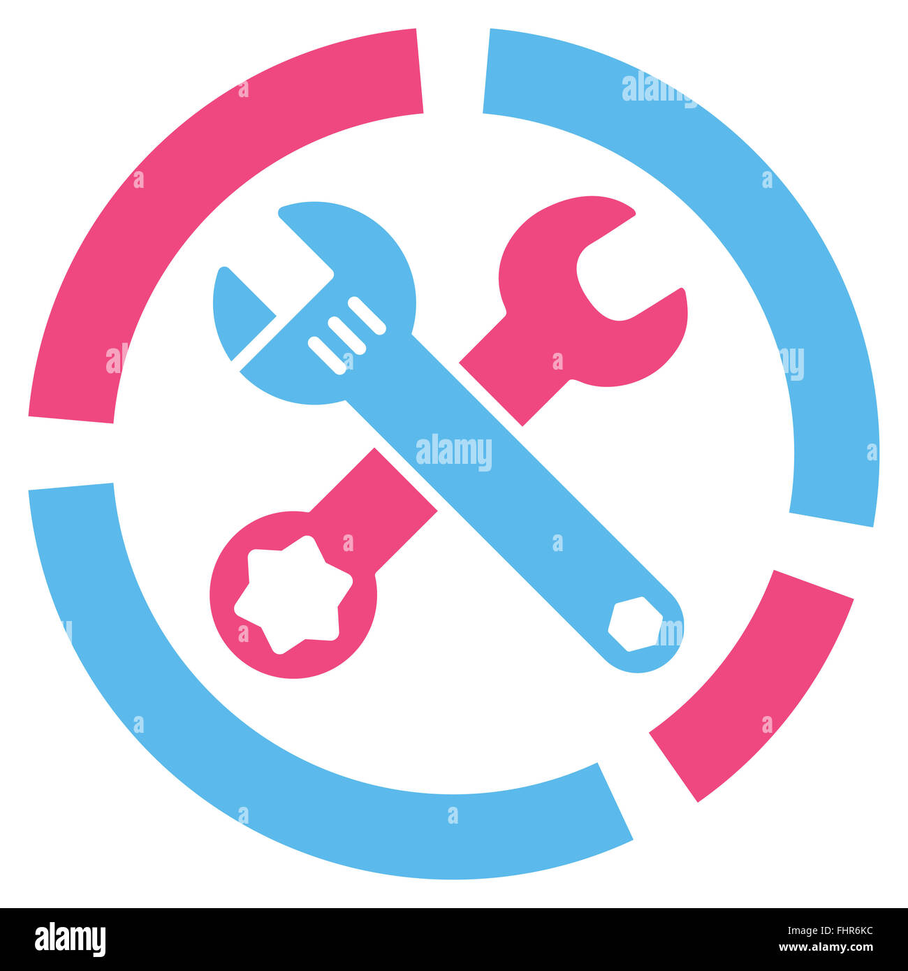 Tools Diagram Icon Stock Photo - Alamy