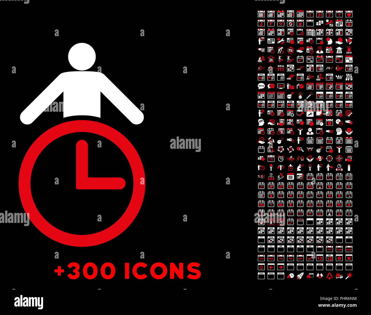 Time Manager Icon Stock Photo - Alamy