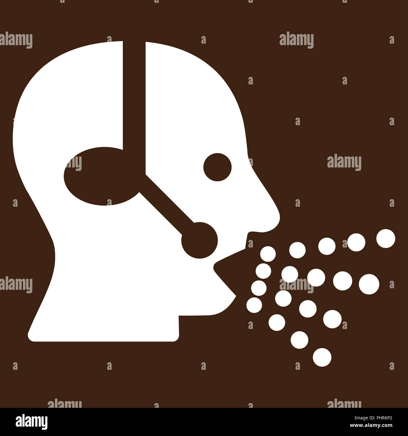 Operator Speech Icon Stock Photo - Alamy