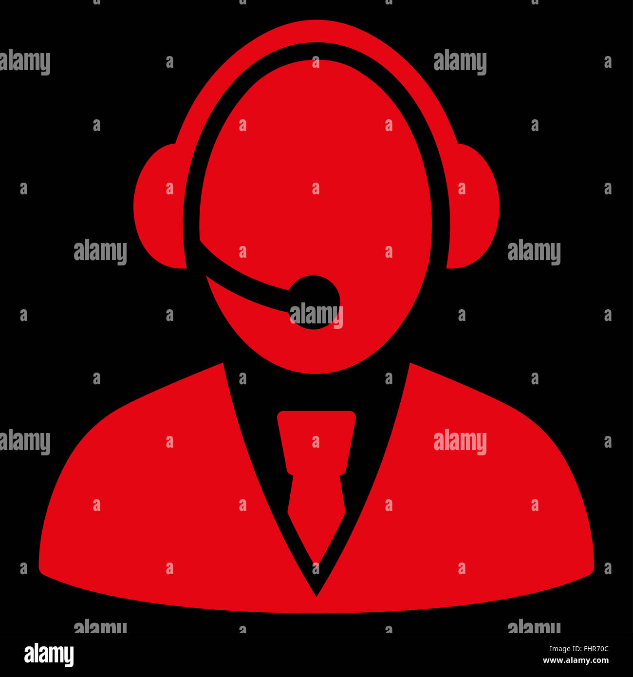 Call Center Worker Icon Stock Photo - Alamy