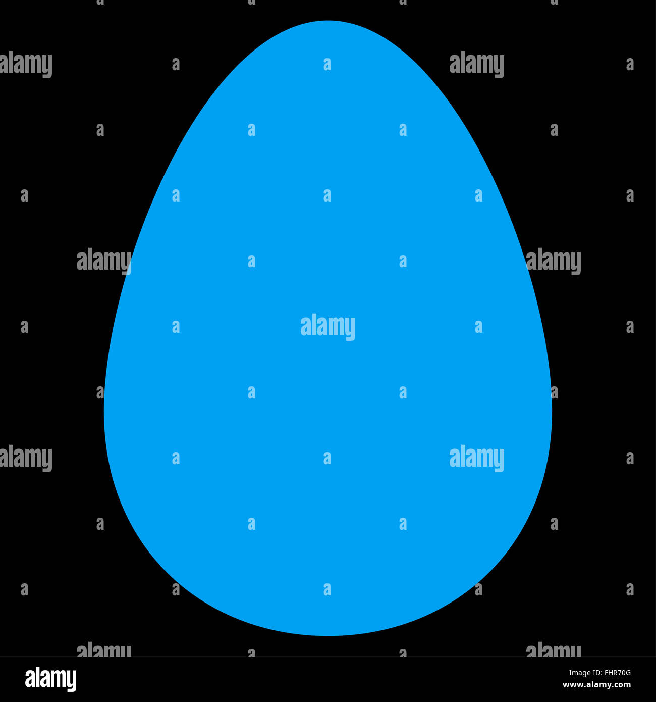 Egg flat blue color icon Stock Photo - Alamy