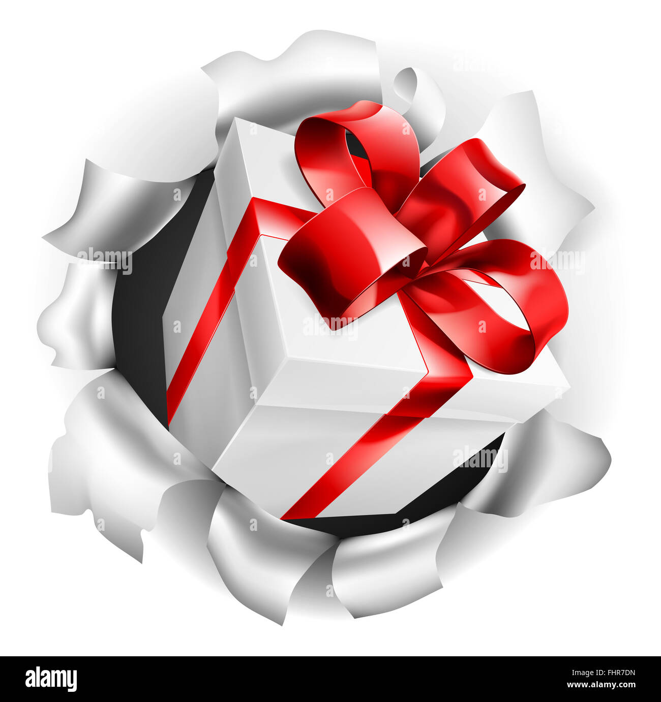 Torn gift wrapping paper Cut Out Stock Images & Pictures - Alamy