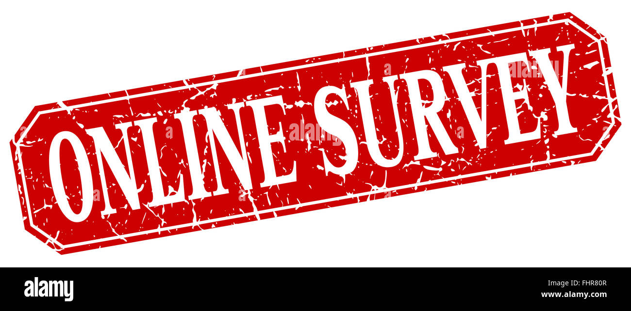 Square grunge red survey hi-res stock photography and images - Alamy