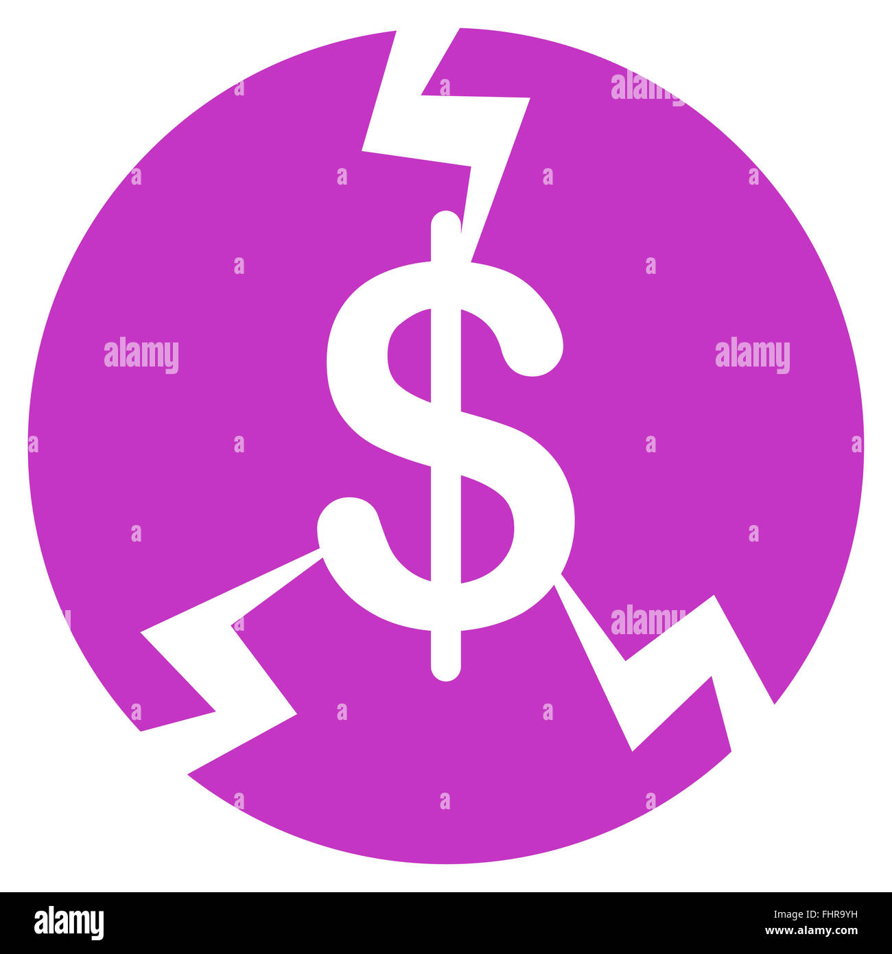 Financial Crash Icon from Commerce Set Stock Photo - Alamy