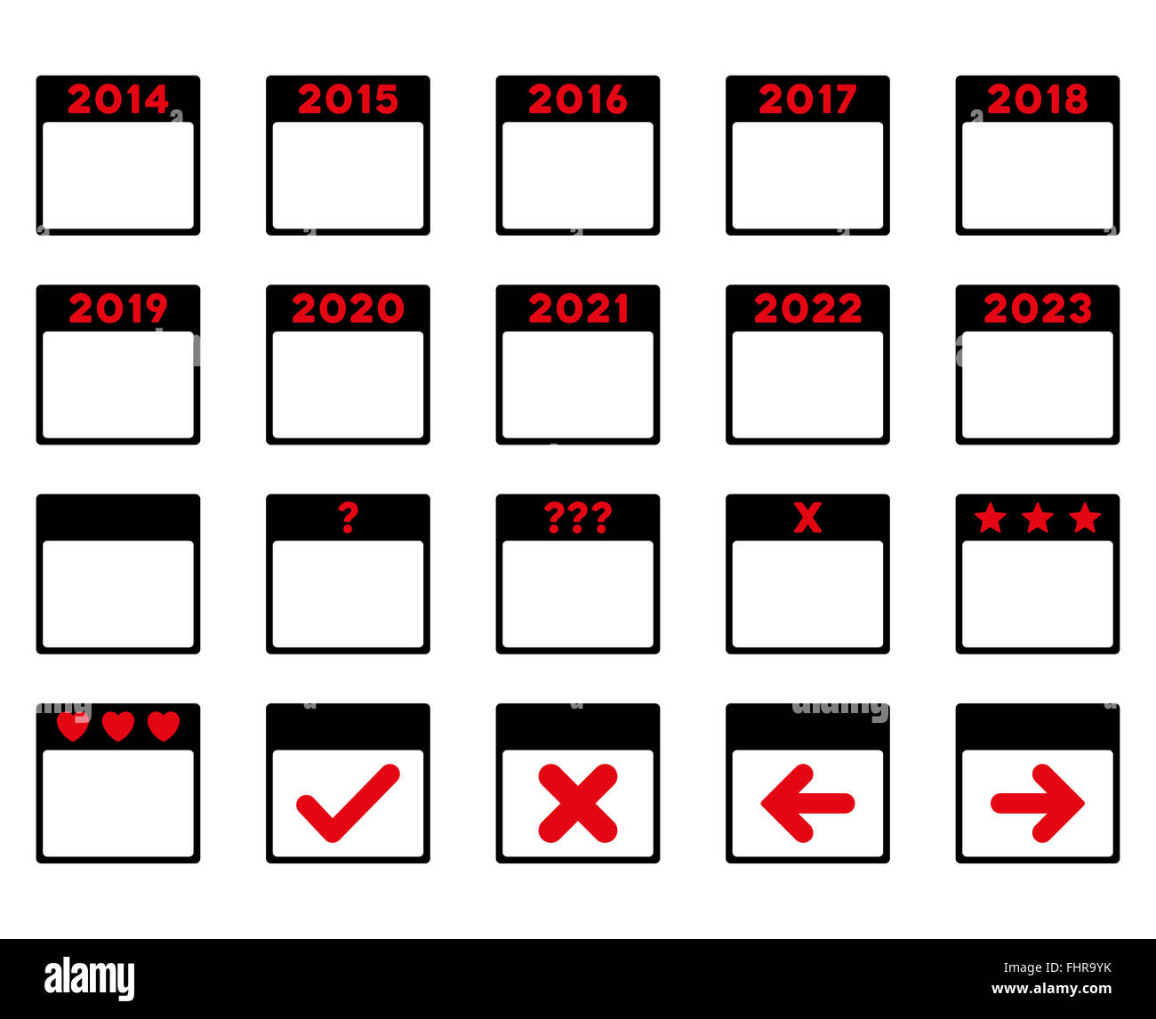 Calendar Years Icon Stock Photo - Alamy