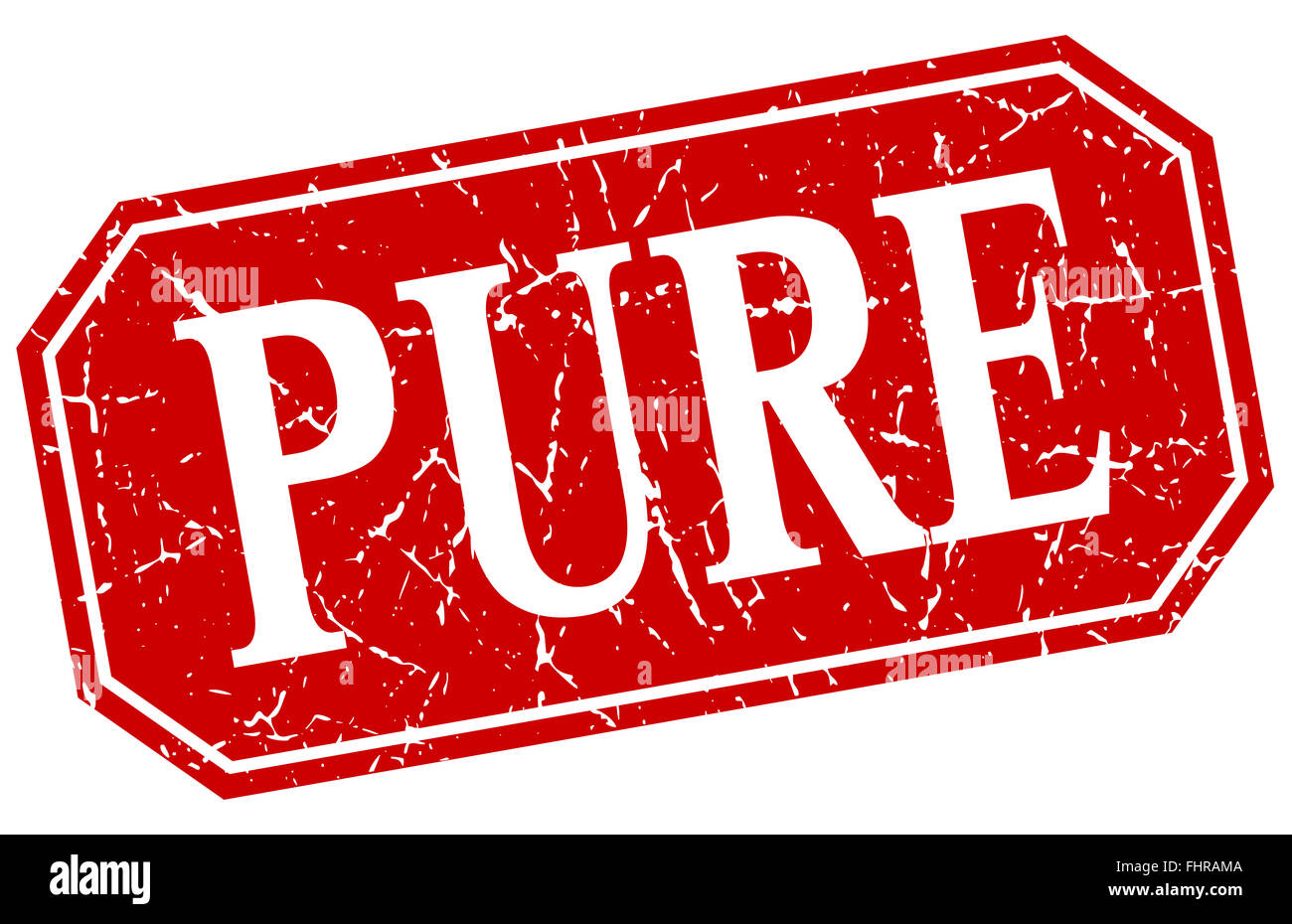 pure red square vintage grunge isolated sign Stock Photo - Alamy