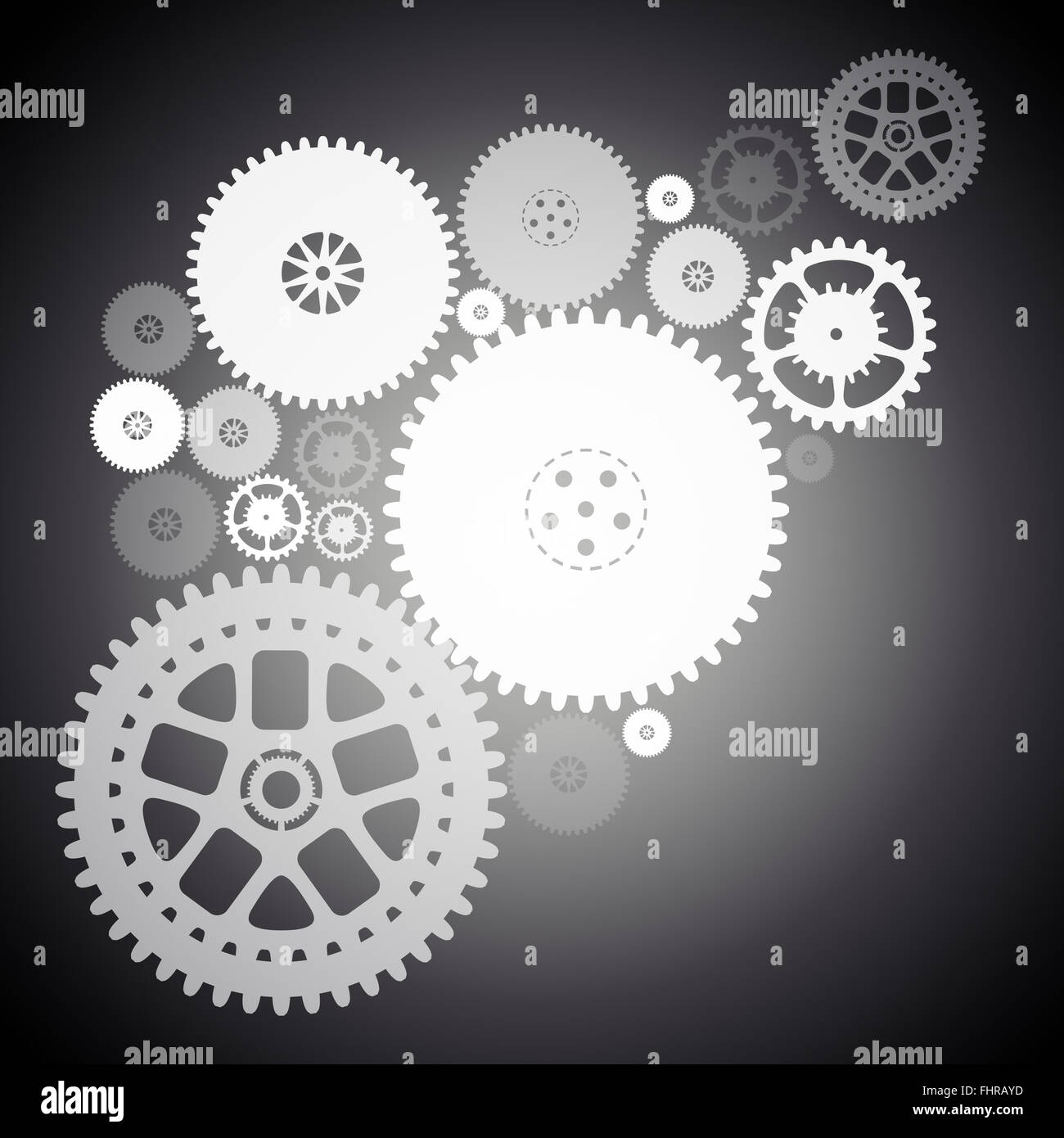 Set of mechanical gears Stock Photo - Alamy