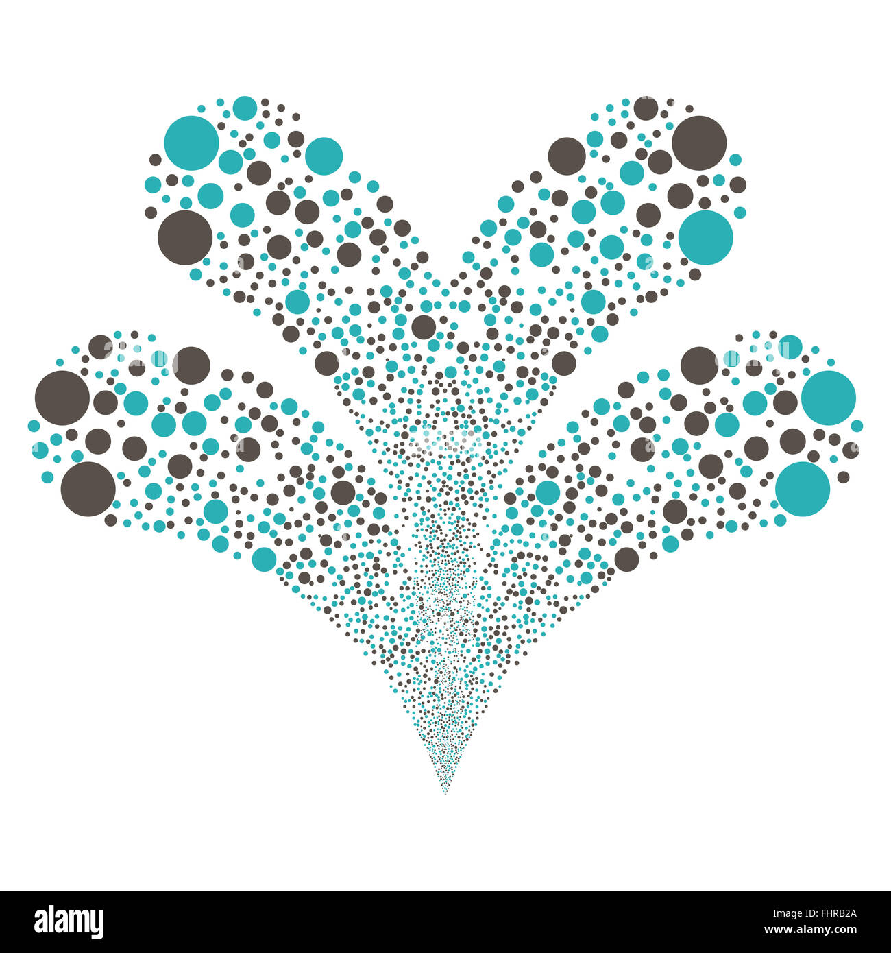 Double Circle Fireworks Stock Photo - Alamy