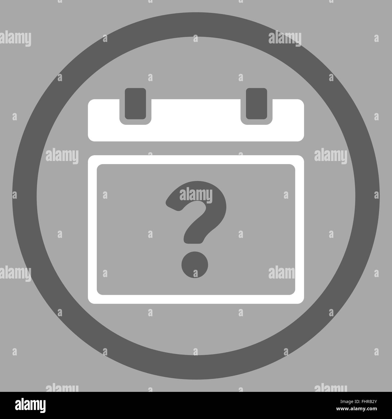 Unknown Date Icon Stock Photo - Alamy