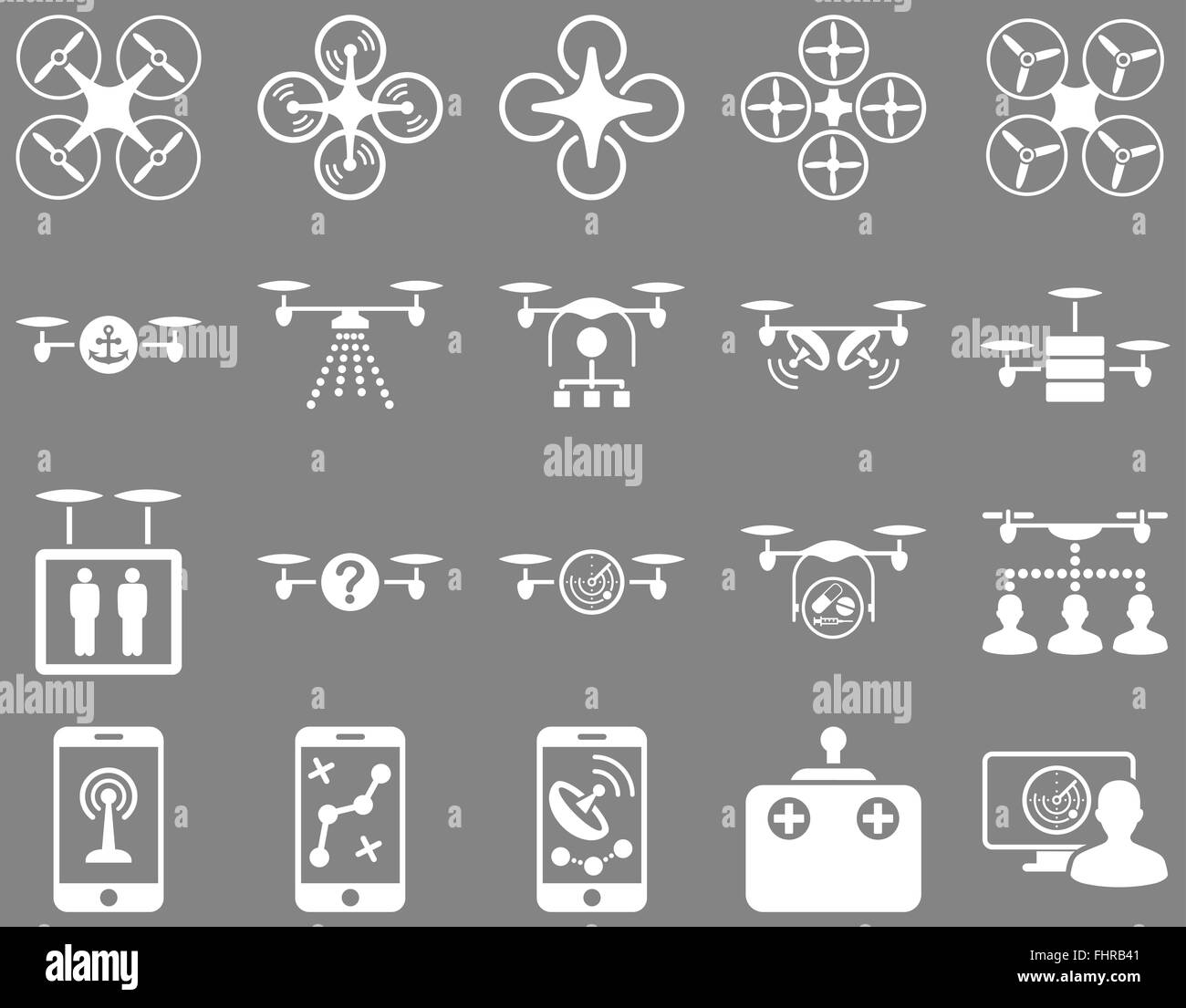 Drone delivery package box Black and White Stock Photos & Images - Alamy