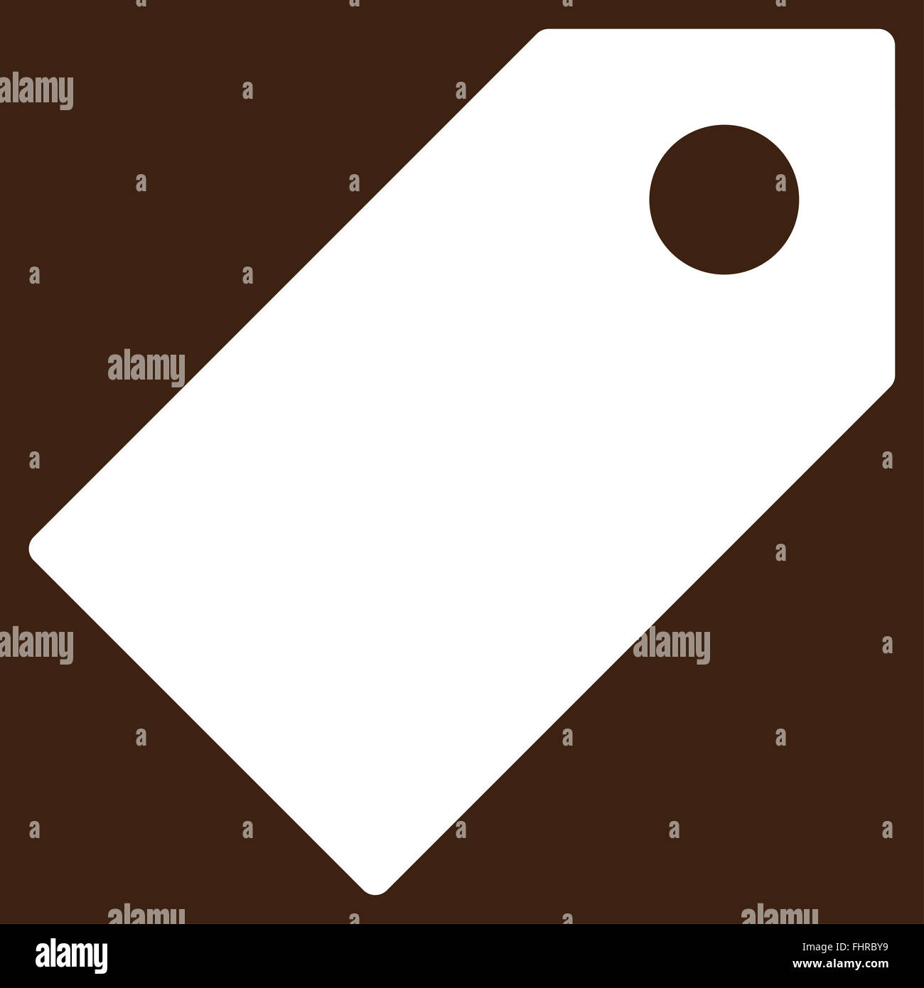 Tag flat white color icon Stock Photo - Alamy