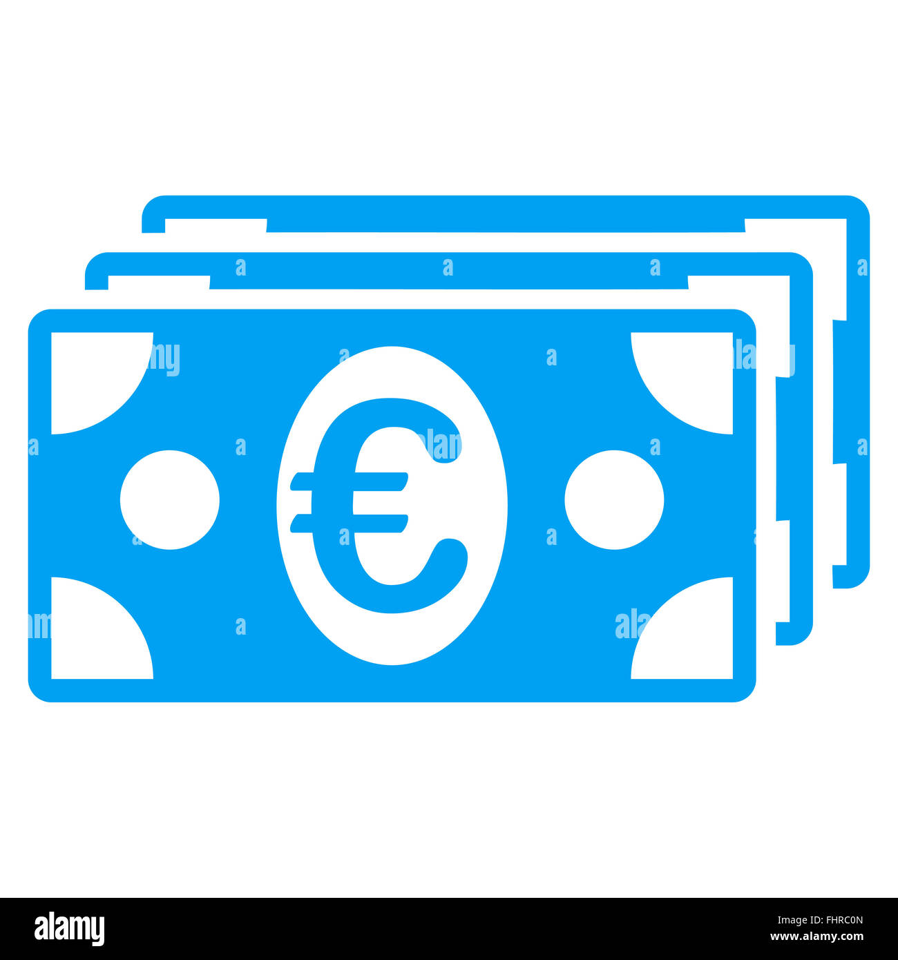 Euro Banknotes Icon Stock Photo - Alamy