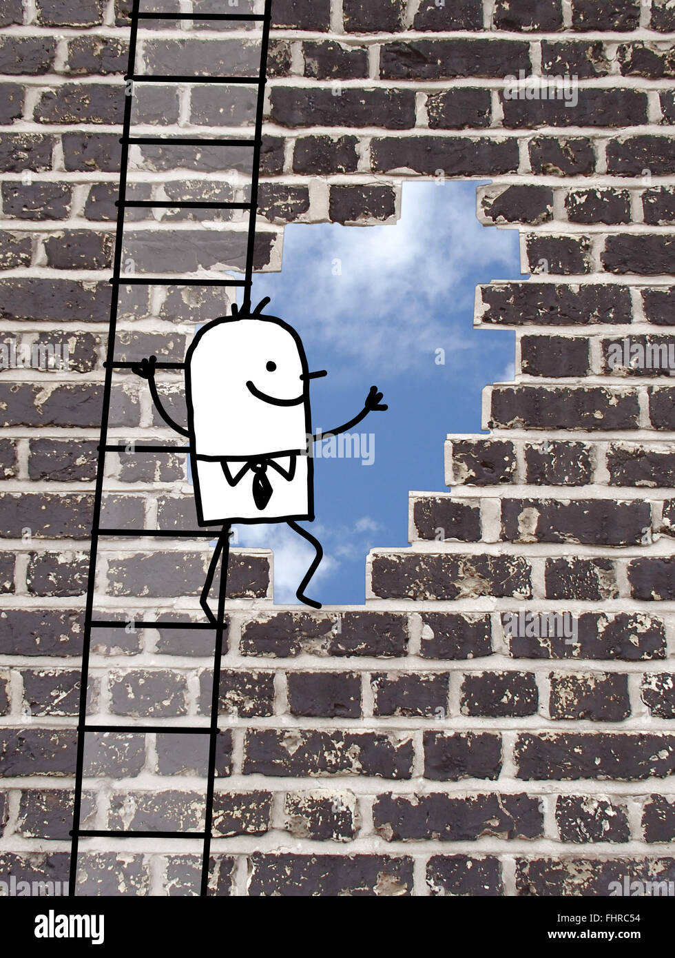 Rock wall cartoon hi-res stock photography and images - Alamy