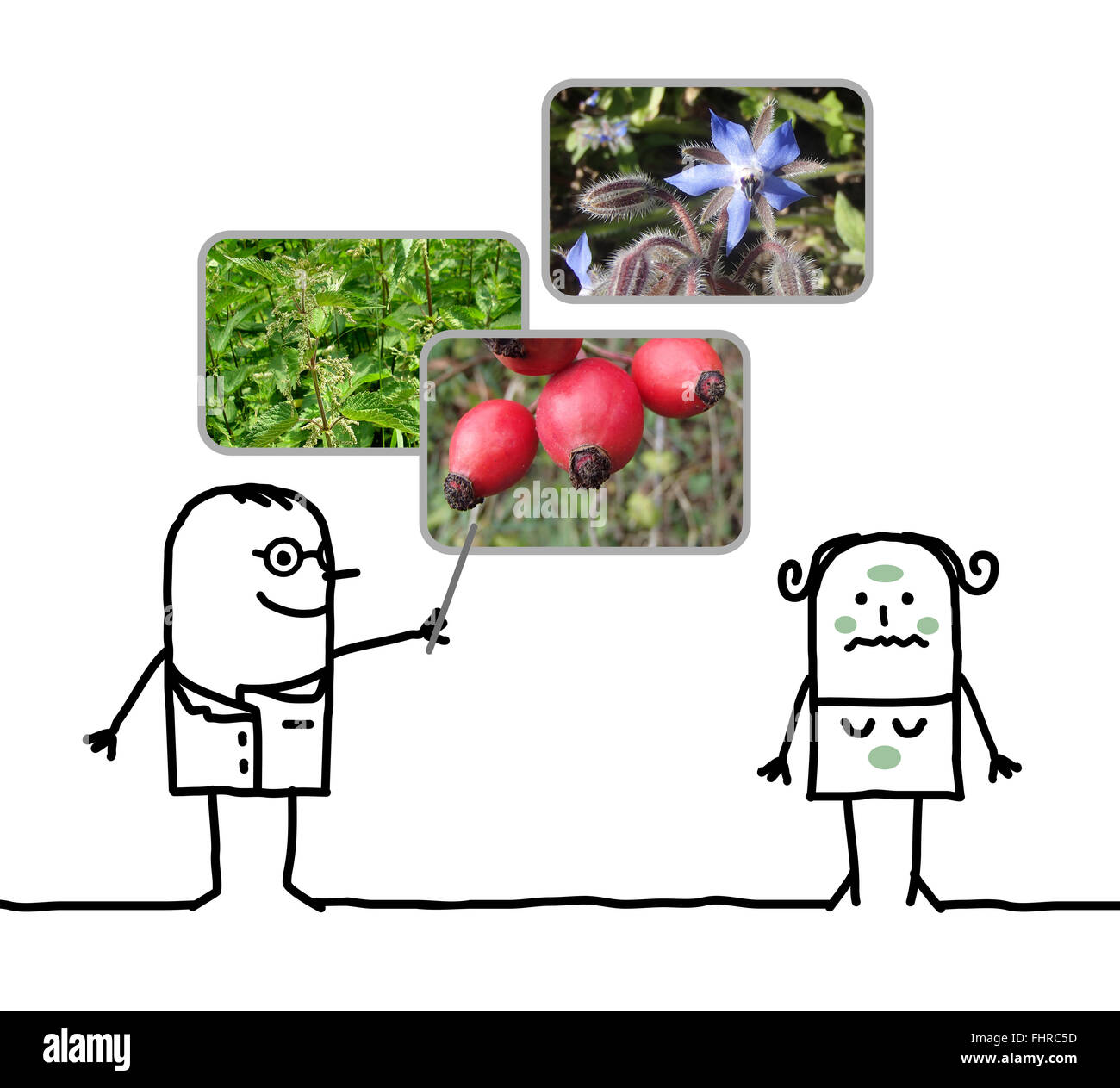 Woman plants line drawing hi-res stock photography and images - Alamy