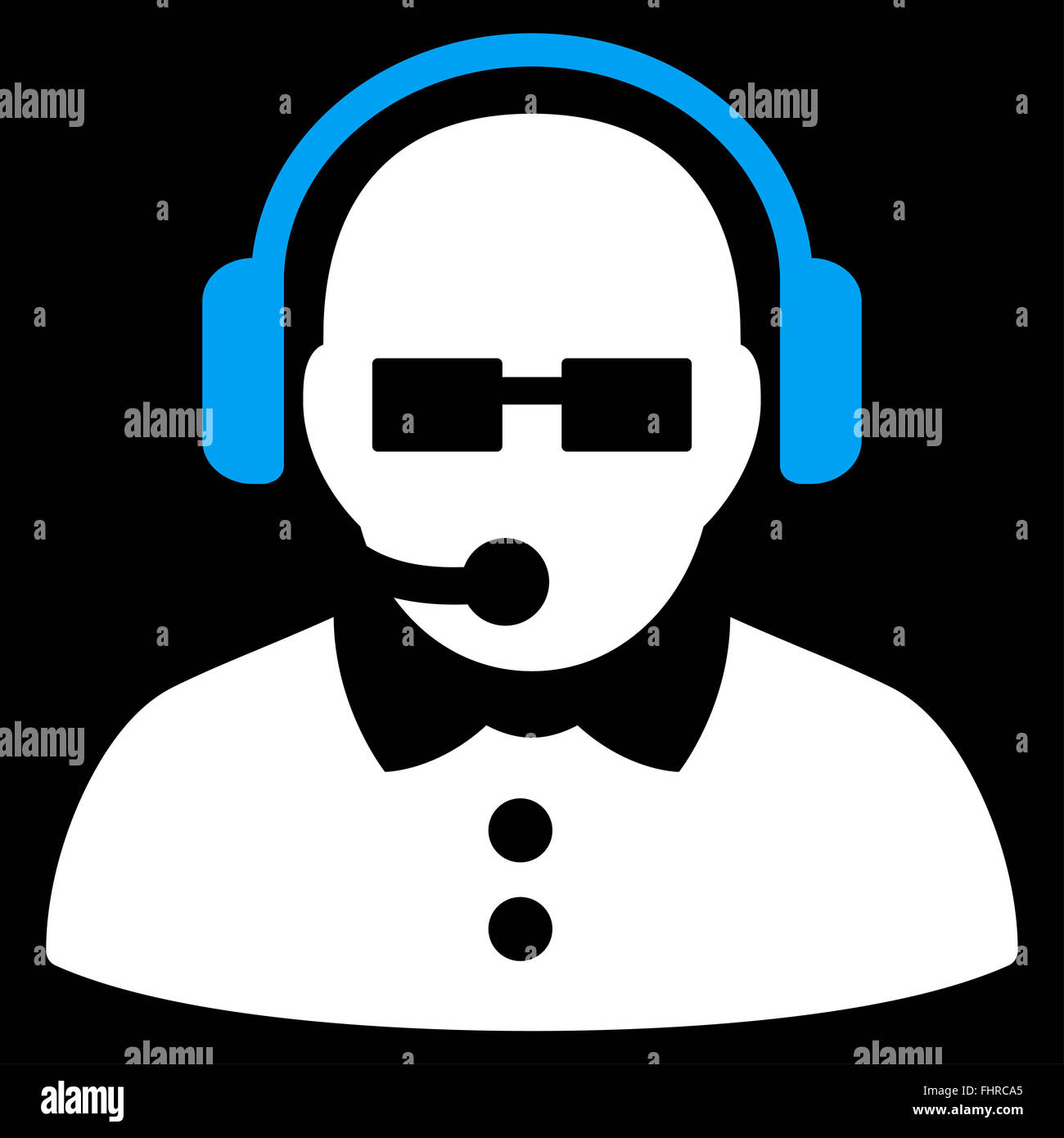 Female Operator Icon Stock Photo - Alamy