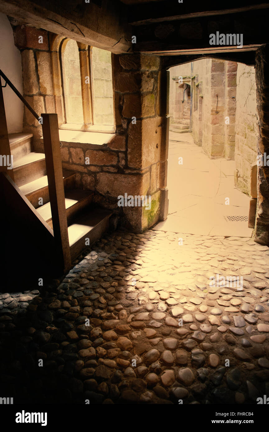 Stone castle interior hi-res stock photography and images - Alamy