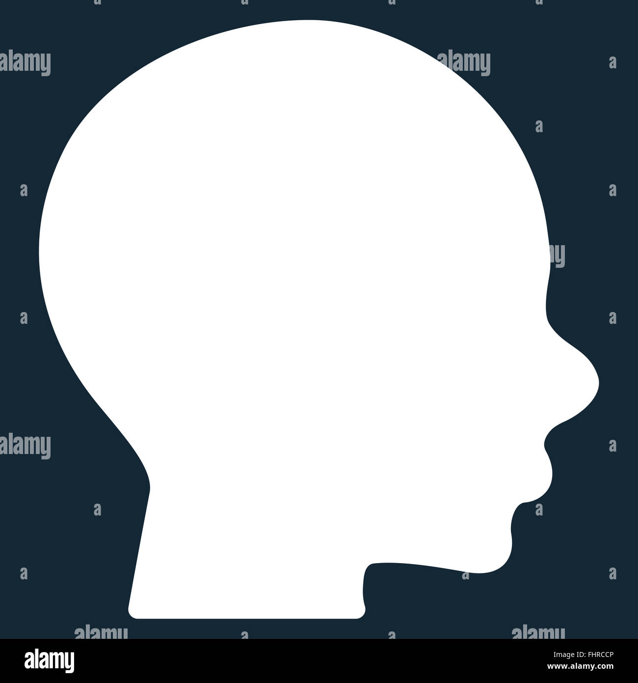 Head Flat Icon Stock Photo - Alamy