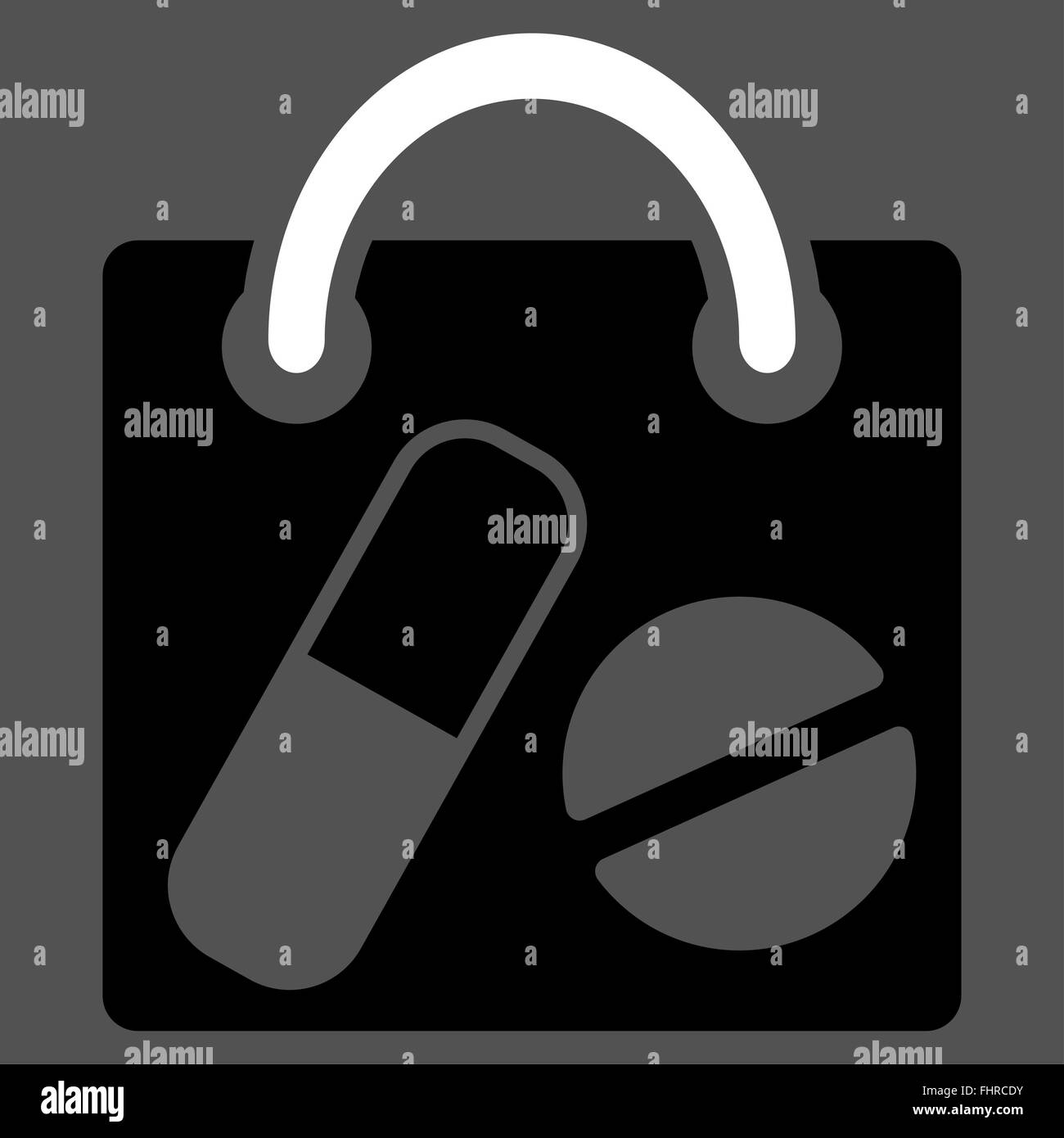 Drugs Shopping Bag Icon Stock Photo - Alamy