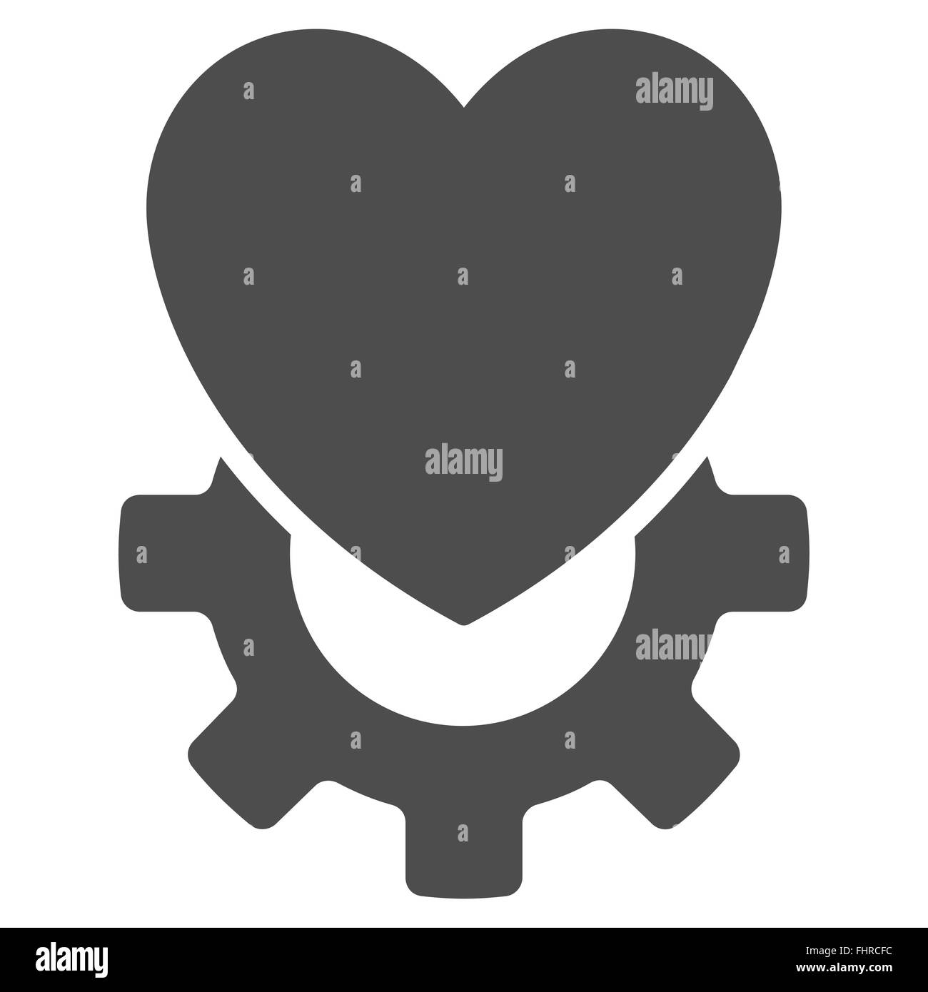 Mechanical Heart Icon Stock Photo - Alamy
