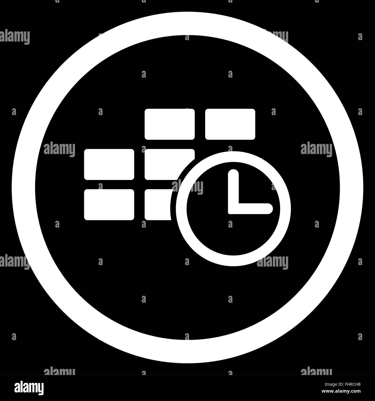 Time Table Icon Stock Photo - Alamy