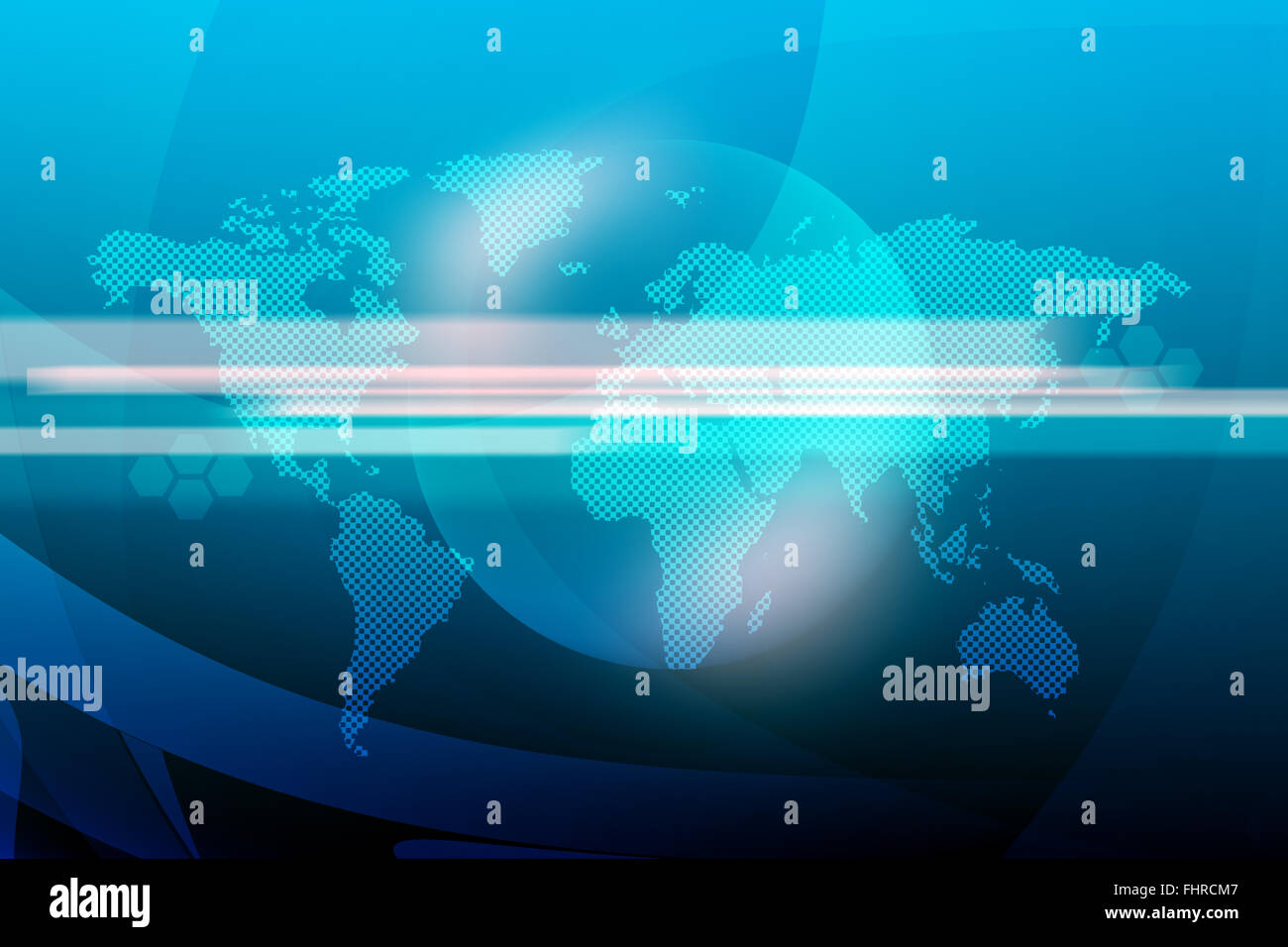 World map with rounds Stock Photo - Alamy