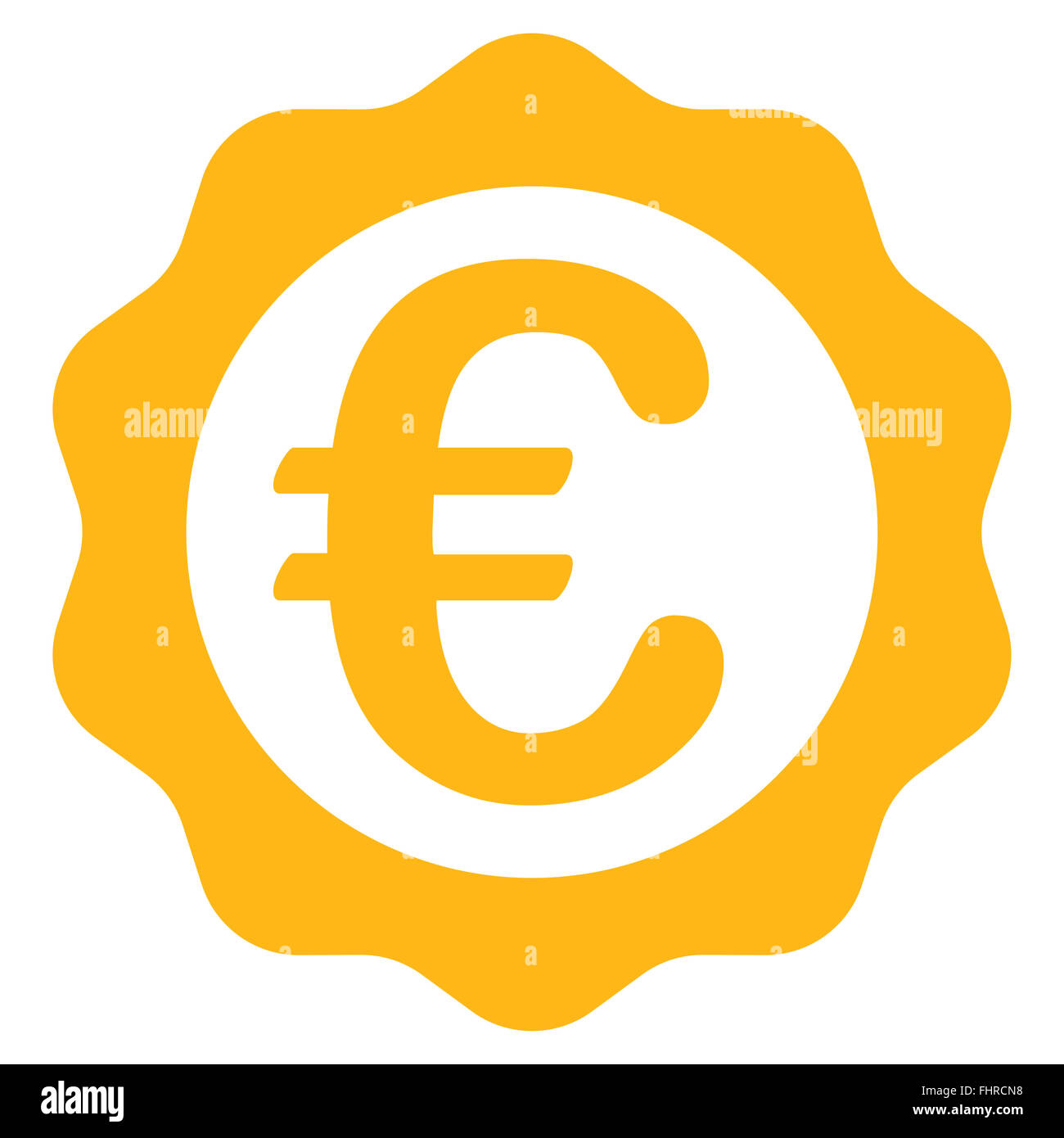 Euro Prize Seal Icon Stock Photo - Alamy