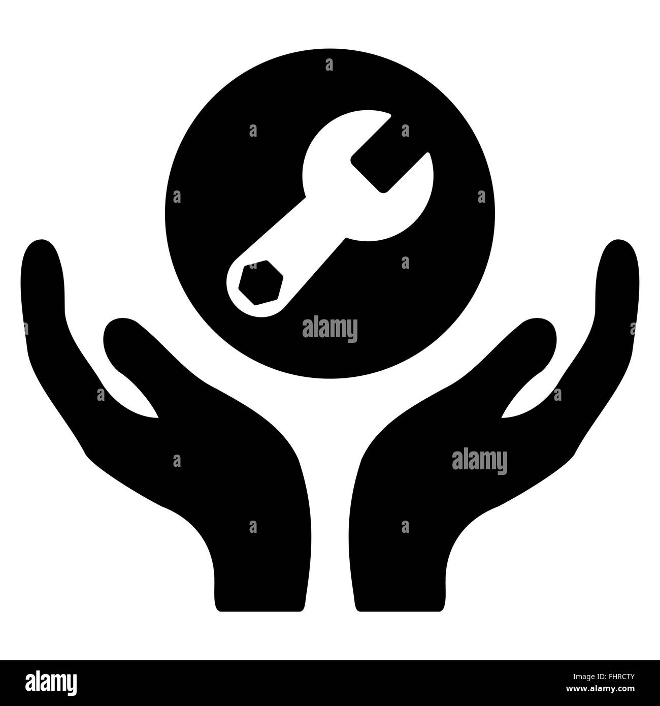 Maintenance Flat Icon Stock Photo - Alamy