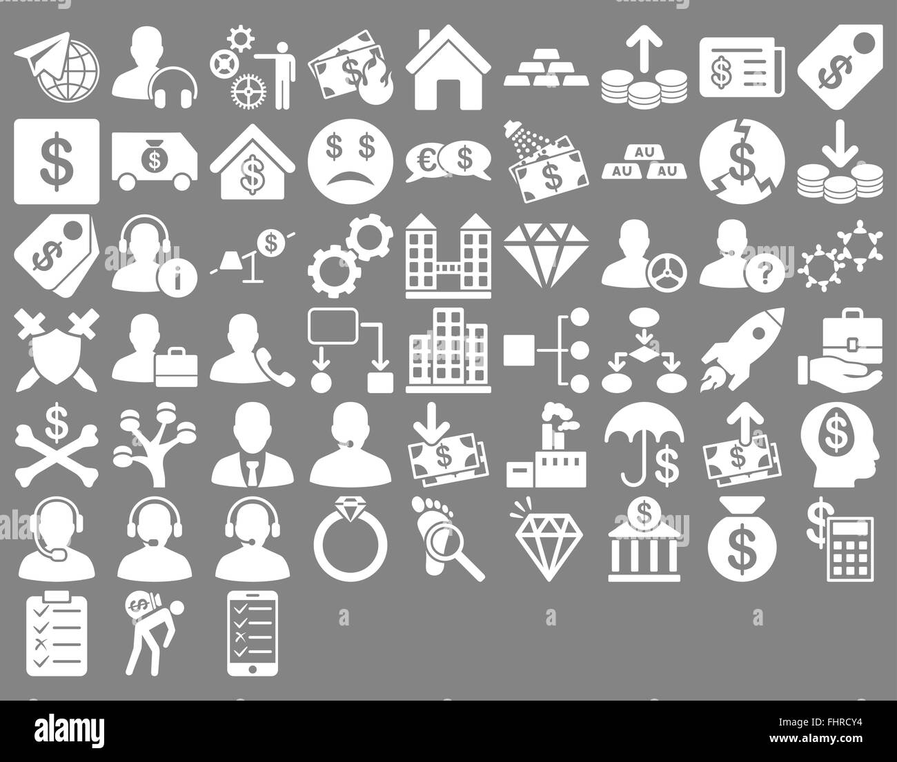 Commerce Icon Set Stock Photo - Alamy